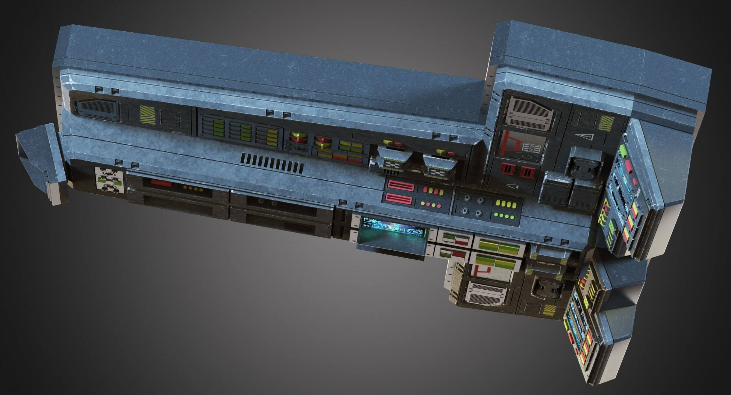 Futuristic Sci-Fi Console 3D Model by zifir3d