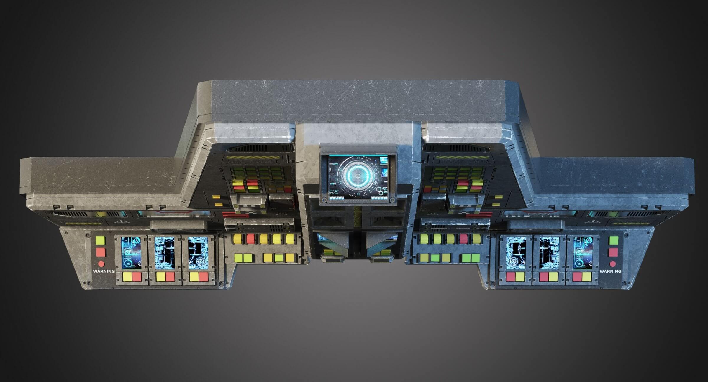 Futuristic Sci-Fi Console 3D Model by zifir3d