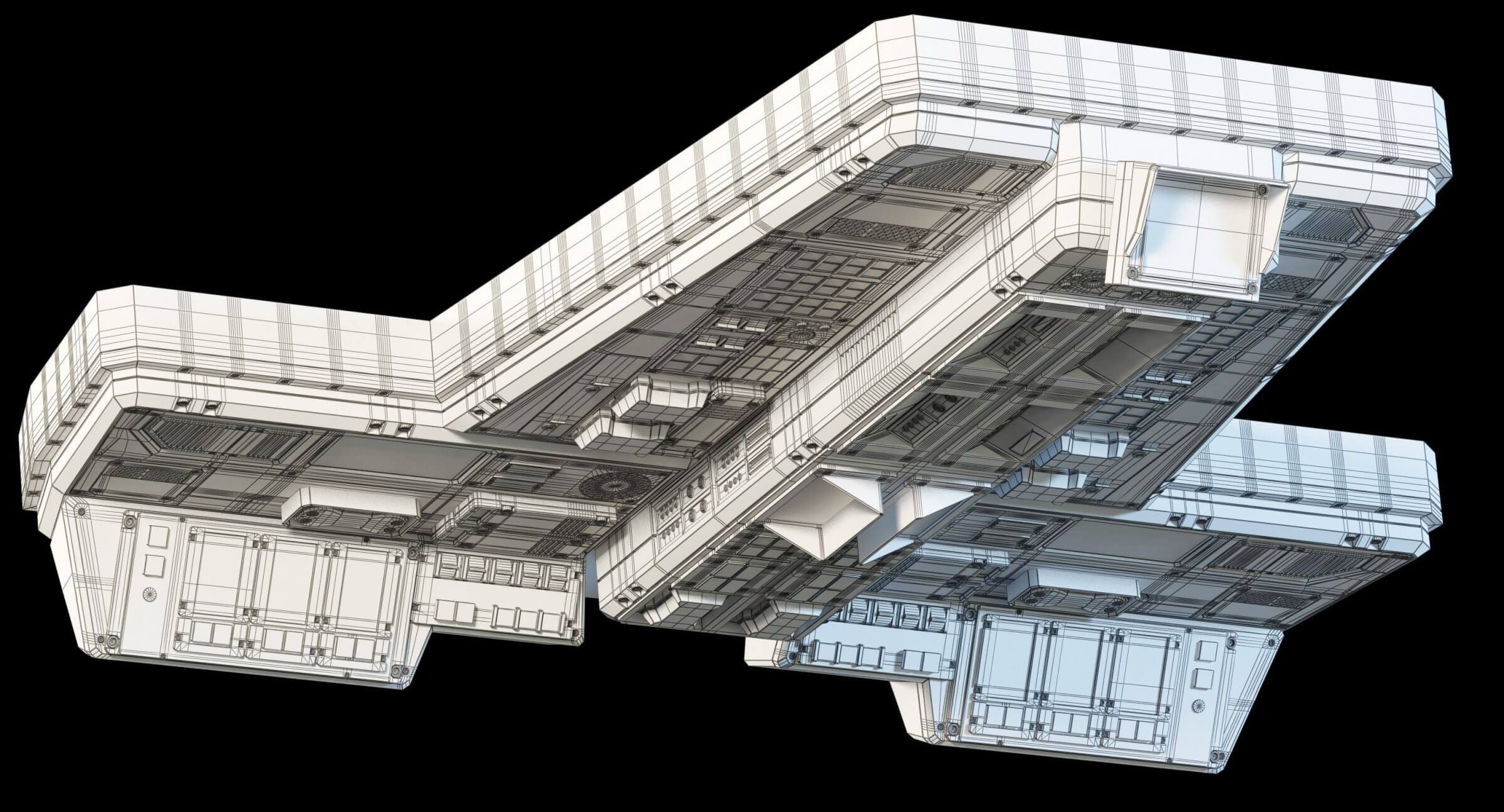 Futuristic Sci-Fi Console 3D Model by zifir3d