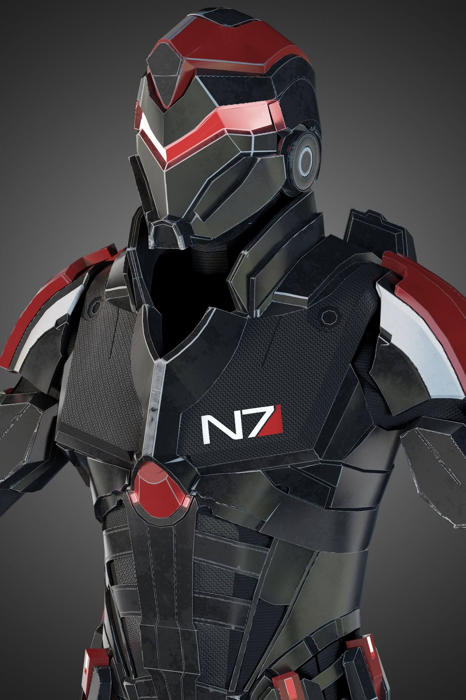 Futuristic Sci-Fi Soldier 3D Model by zifir3d
