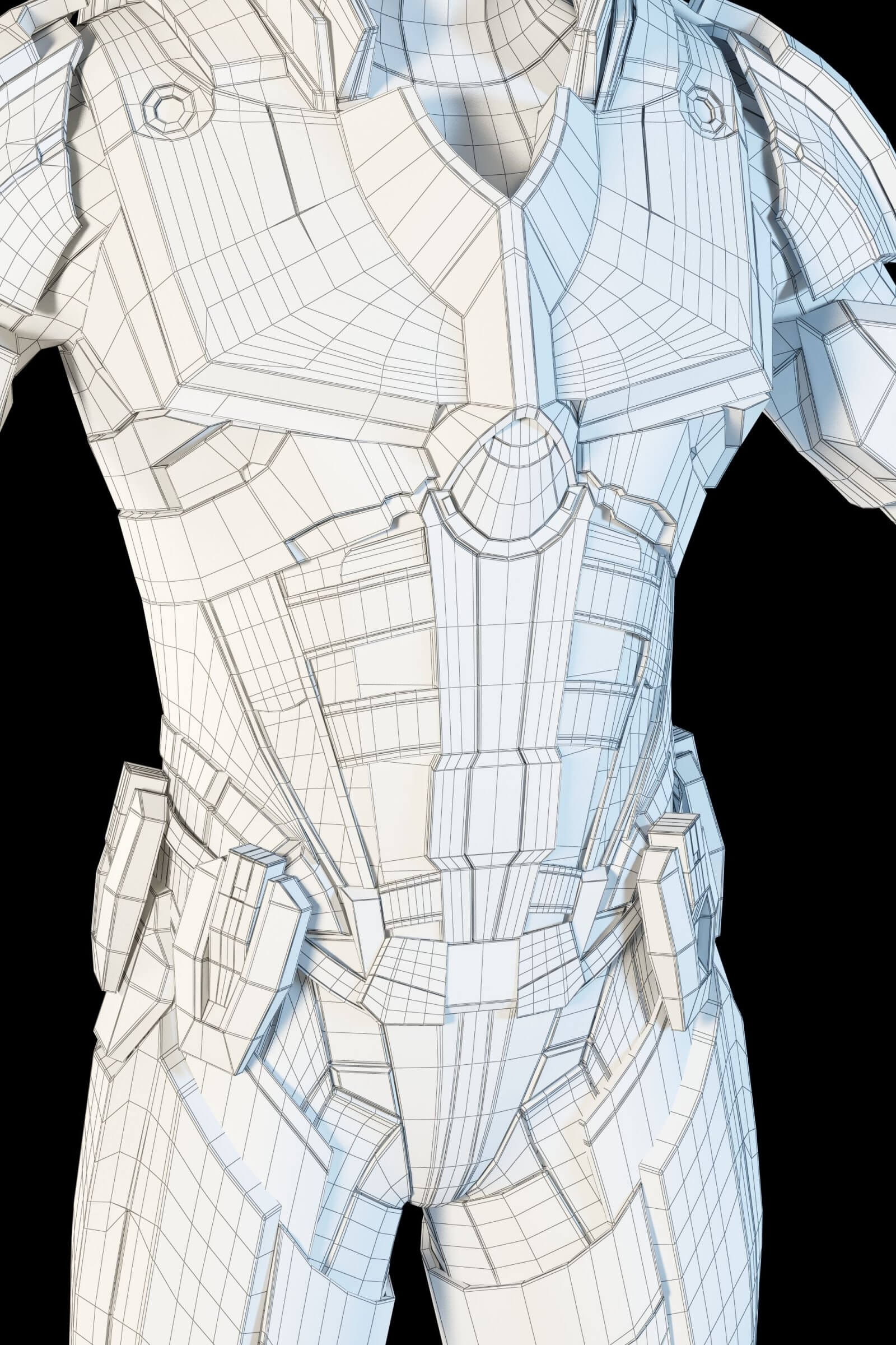 Futuristic Sci-Fi Soldier 3D Model by zifir3d