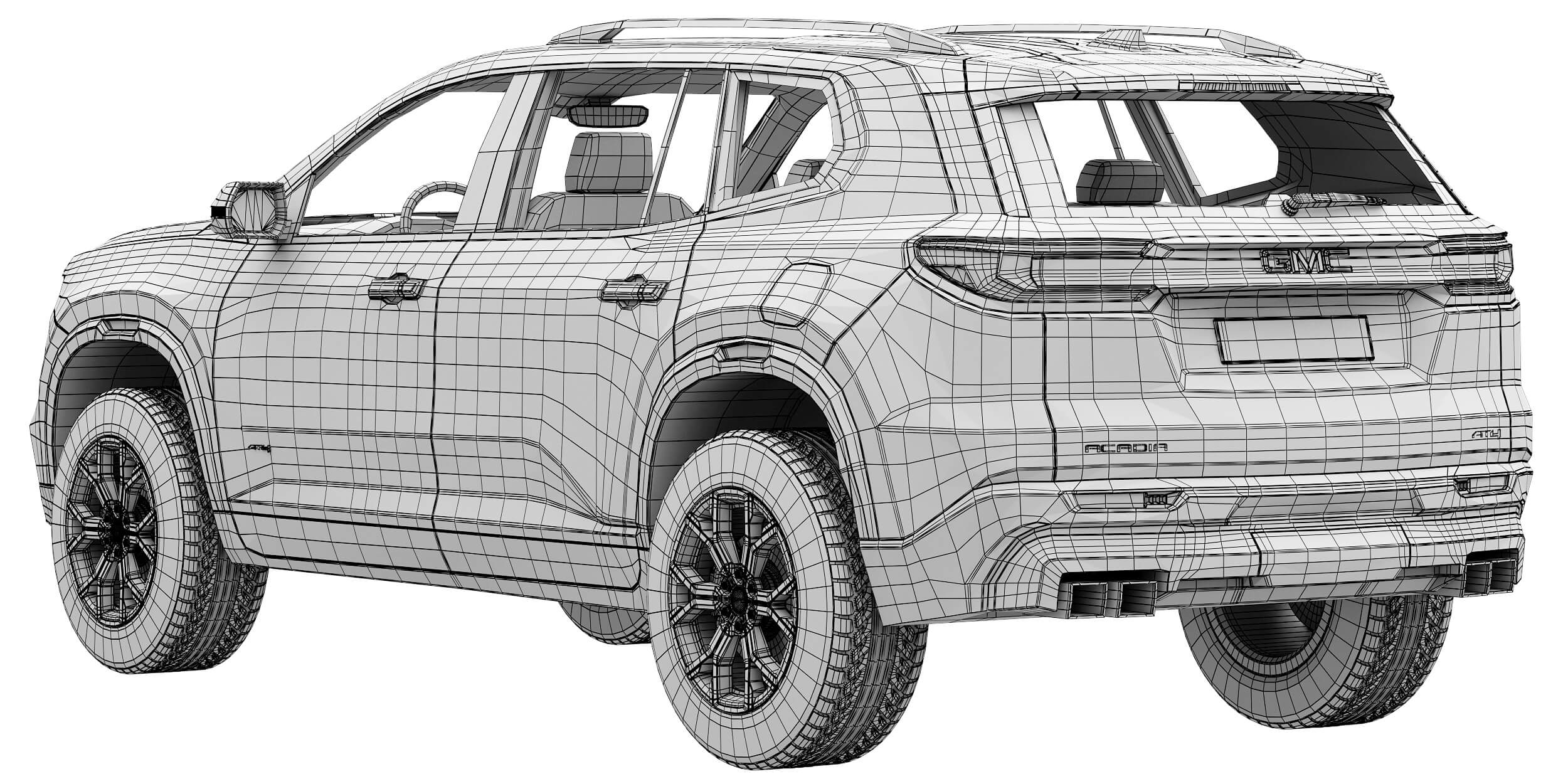 GMC Acadia AT4 2024 - 3D Model by zifir3d