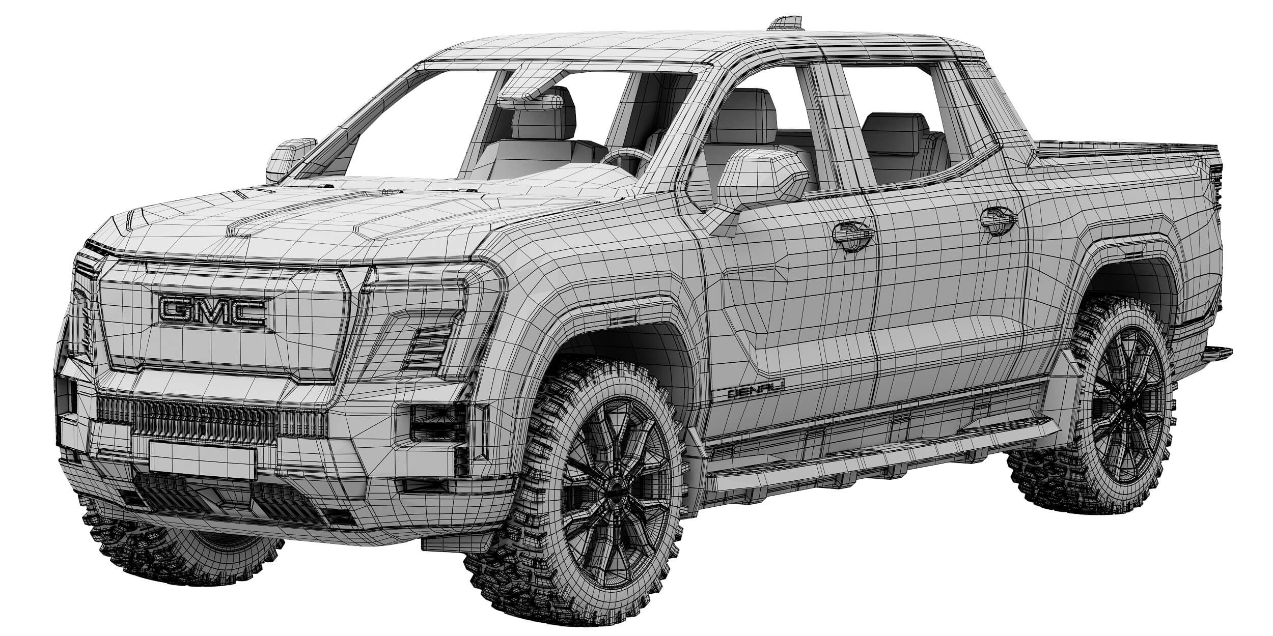 GMC Sierra EV - 3D Model by zifir3d