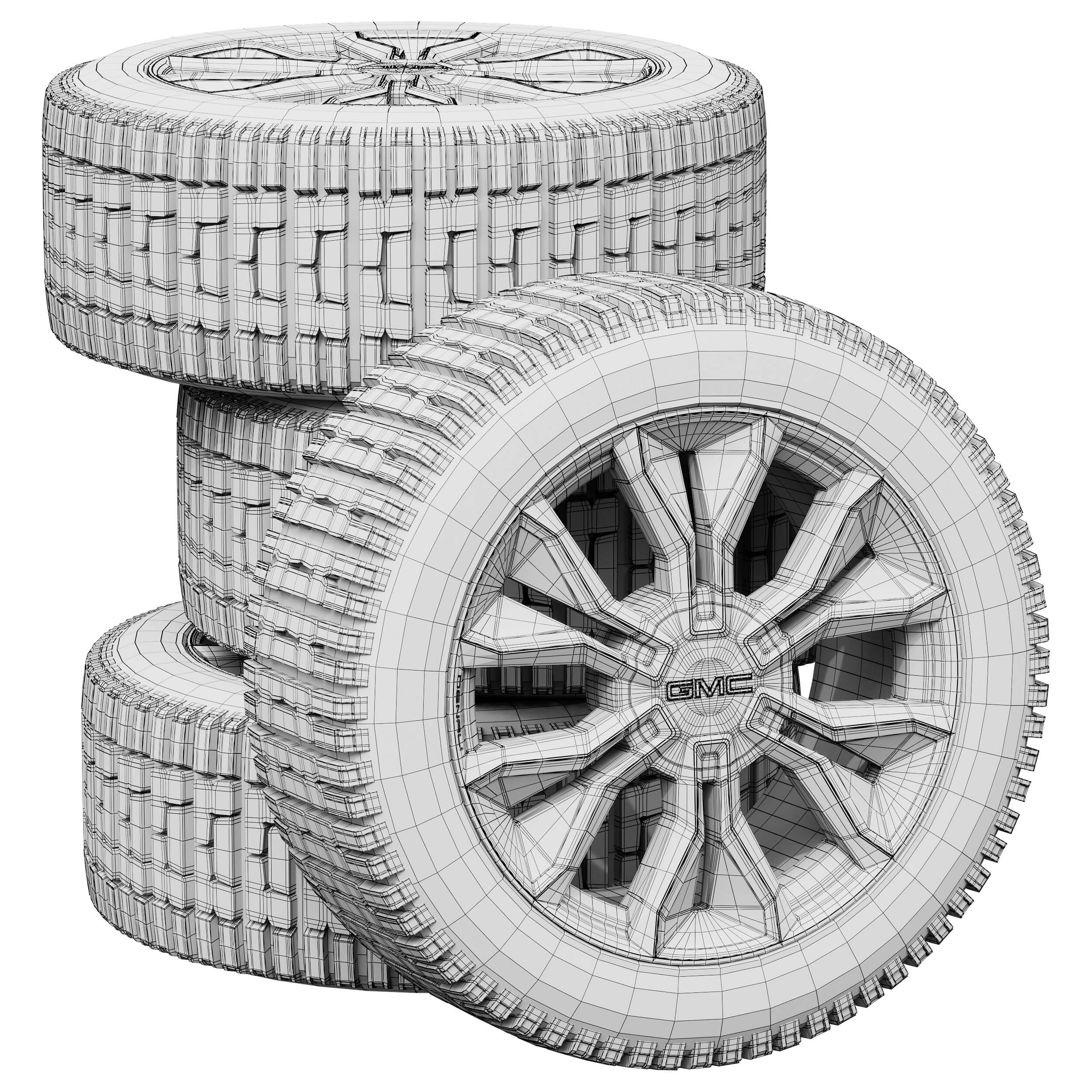 GMC Tires - 3D Model by zifir3d