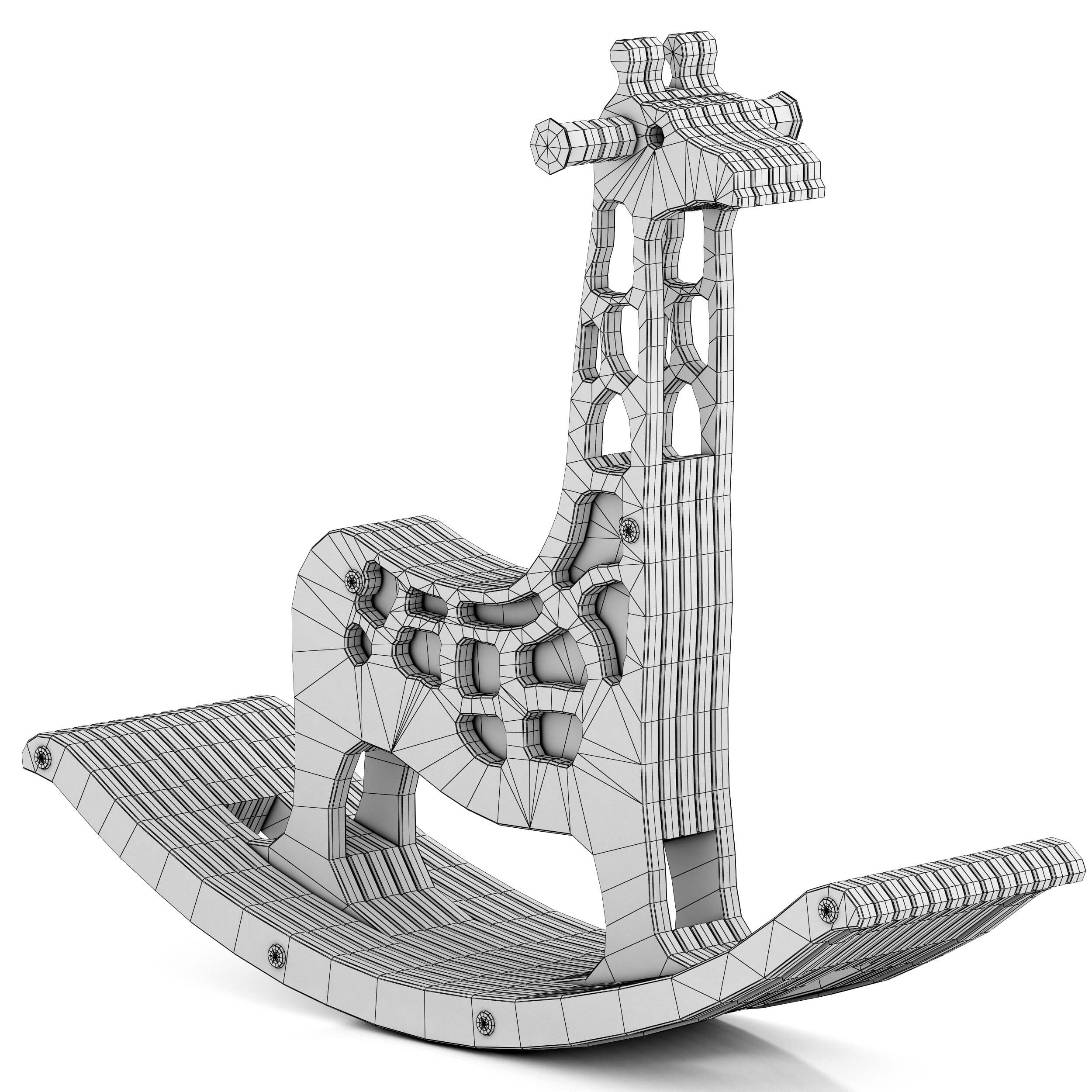 Home Concept Giraffe Rocking Chair - 3D Model by zifir3d