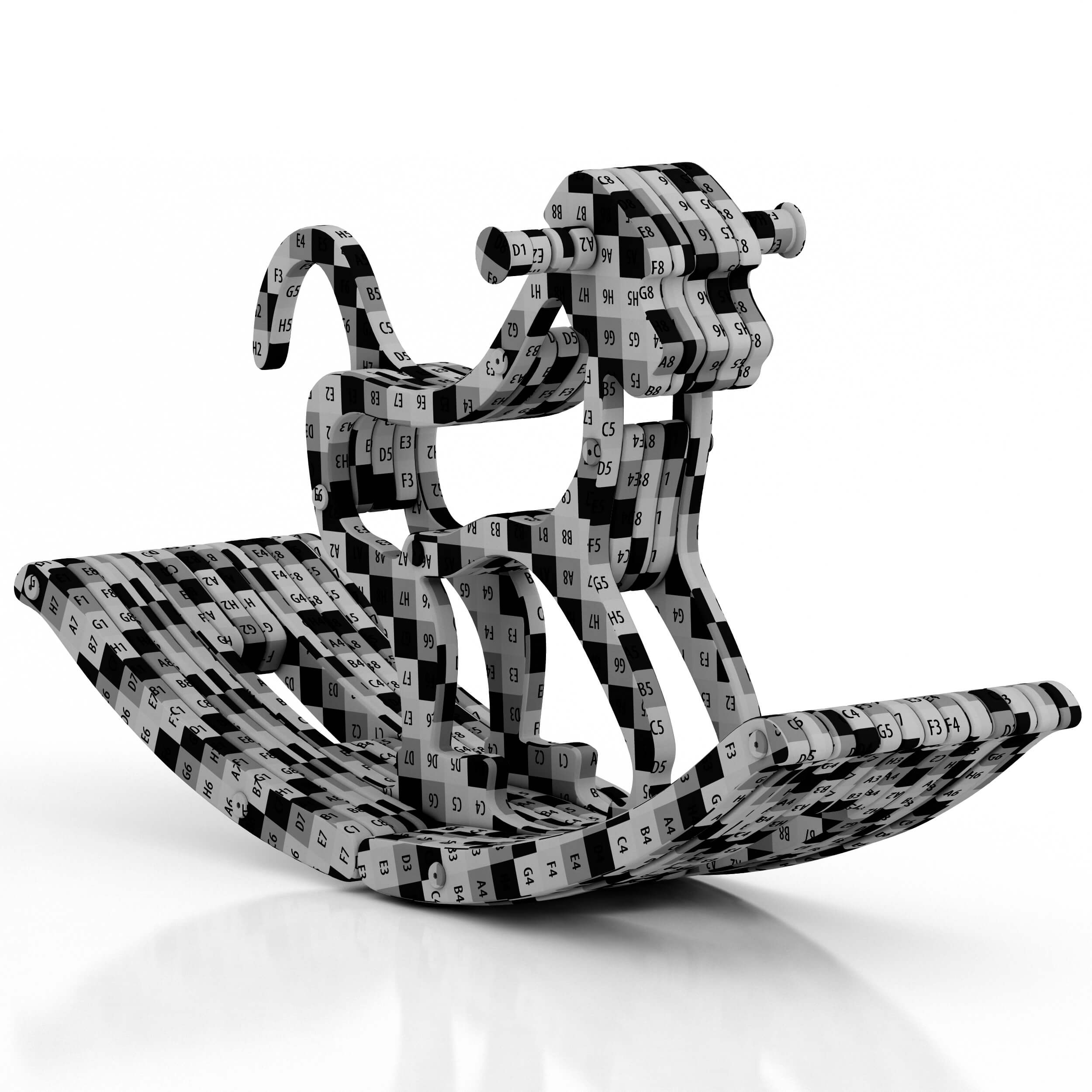 Home Concept Monkey Rocking Chair - 3D Model by zifir3d