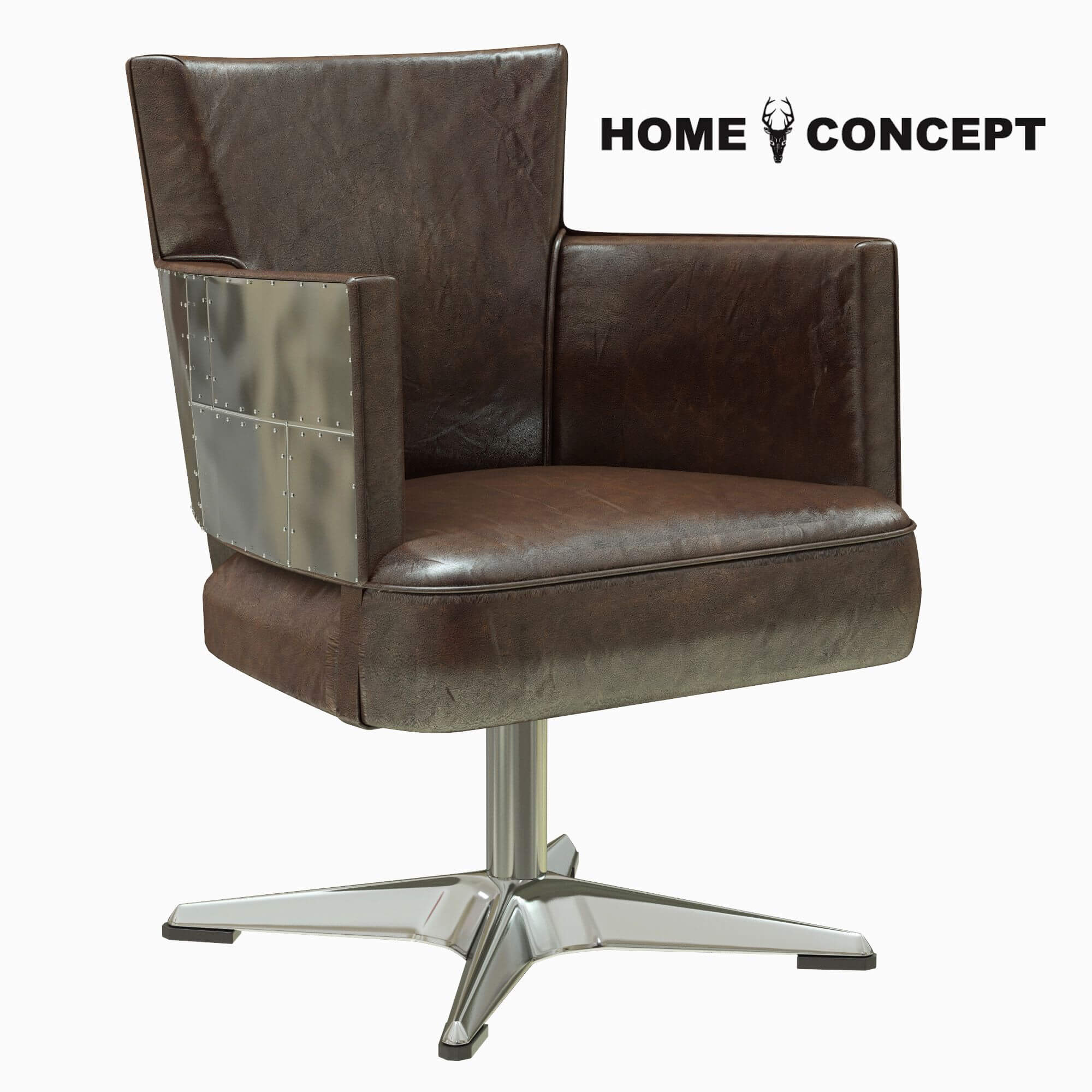 Home Concept Swinderby Swivel Spitfire Chair - 3D Model by zifir3d