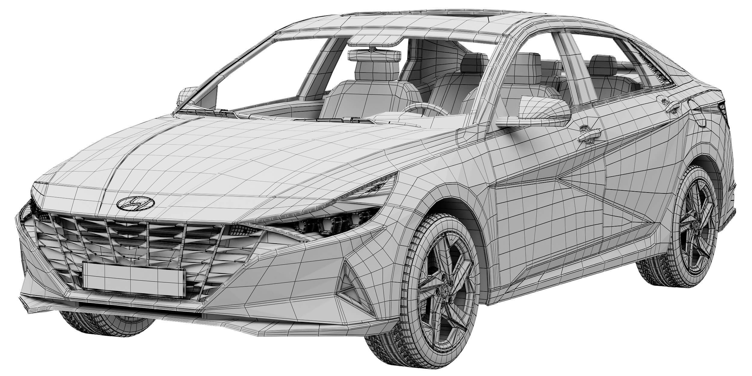 Hyundai Elantra - 3D Model by zifir3d