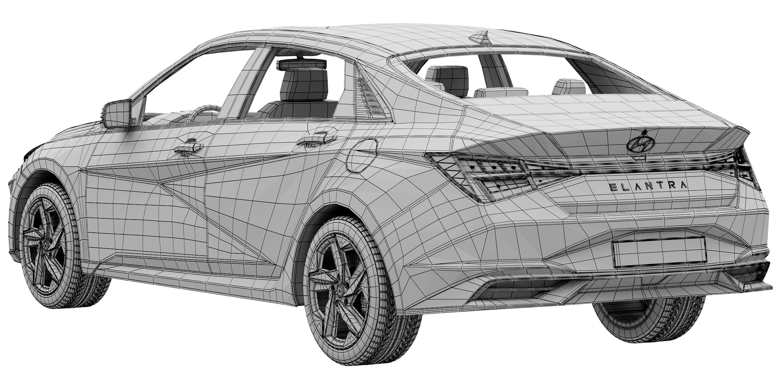 Hyundai Elantra - 3D Model by zifir3d