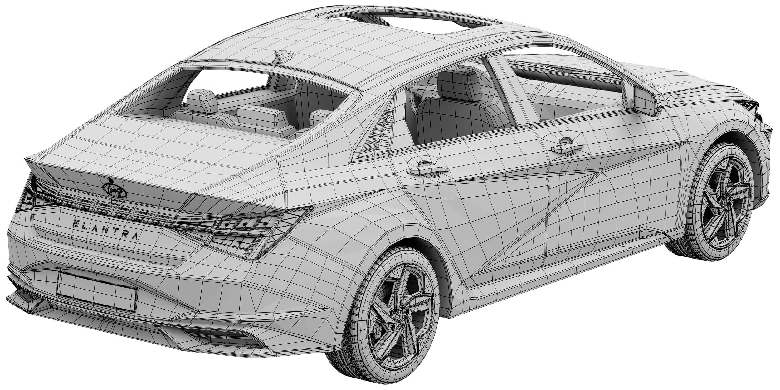 Hyundai Elantra - 3D Model by zifir3d