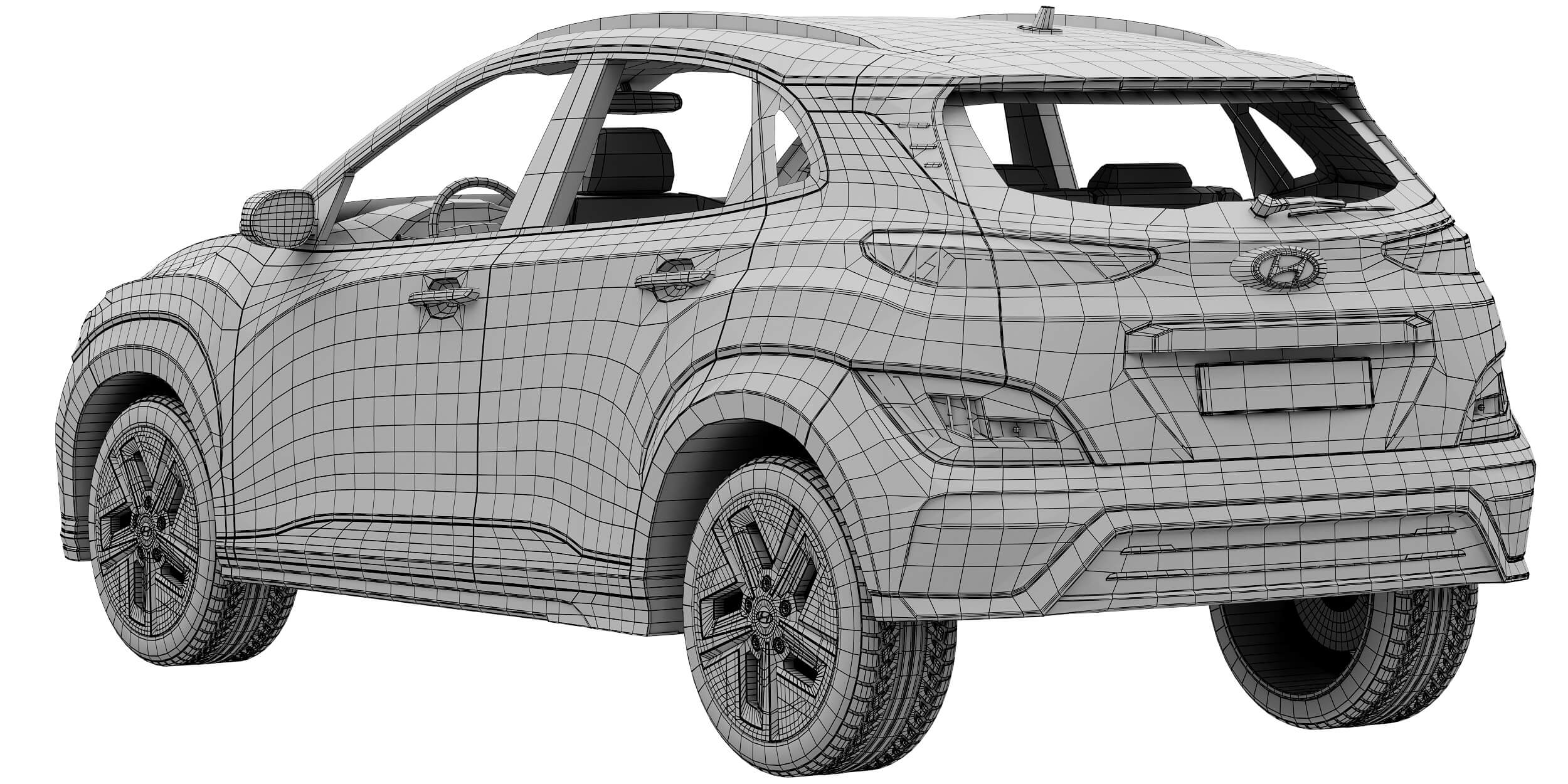 Hyundai Kona 2022 - 3D Model by zifir3d