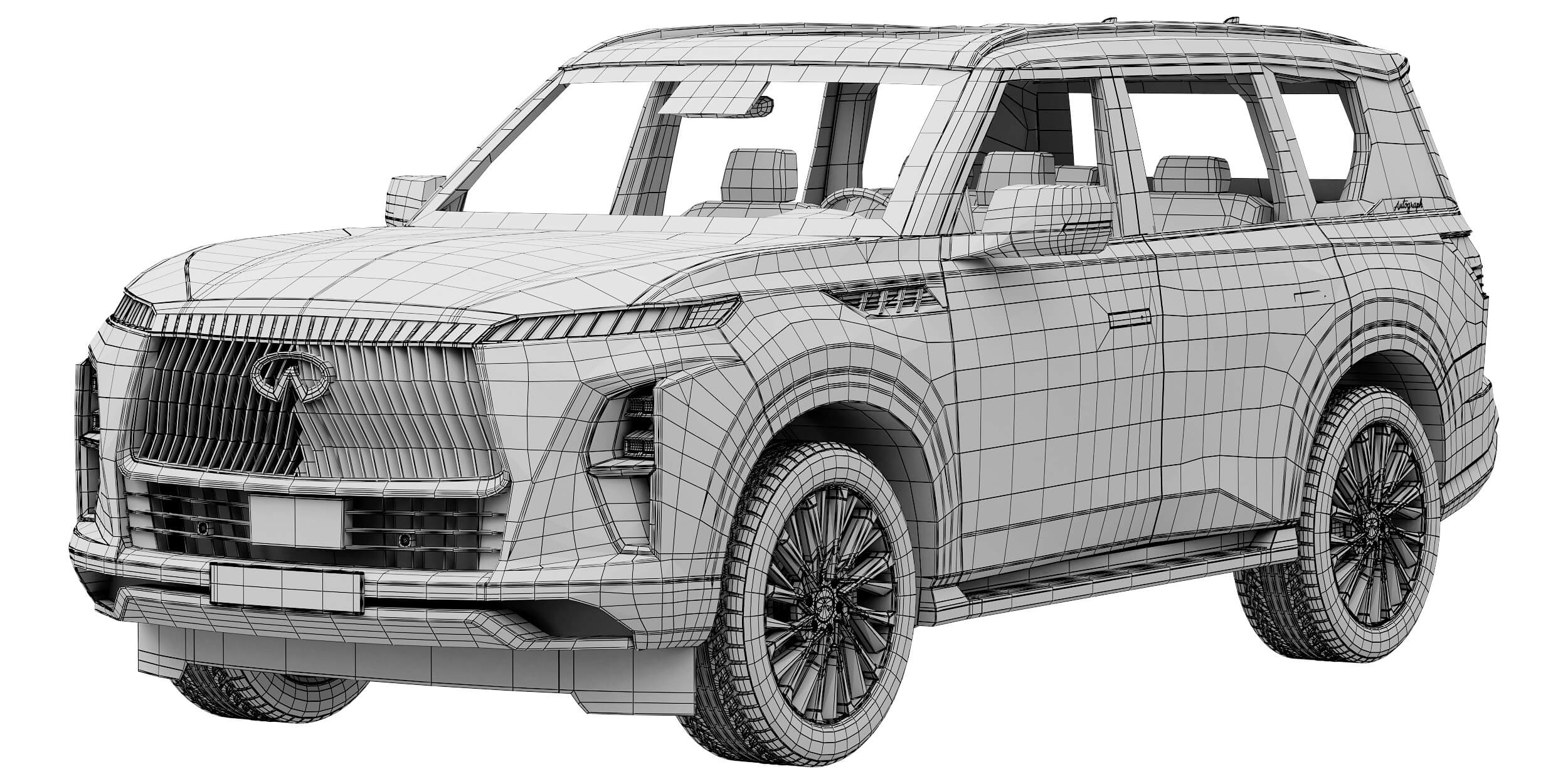 Infiniti QX80 2025 - 3D Model by zifir3d