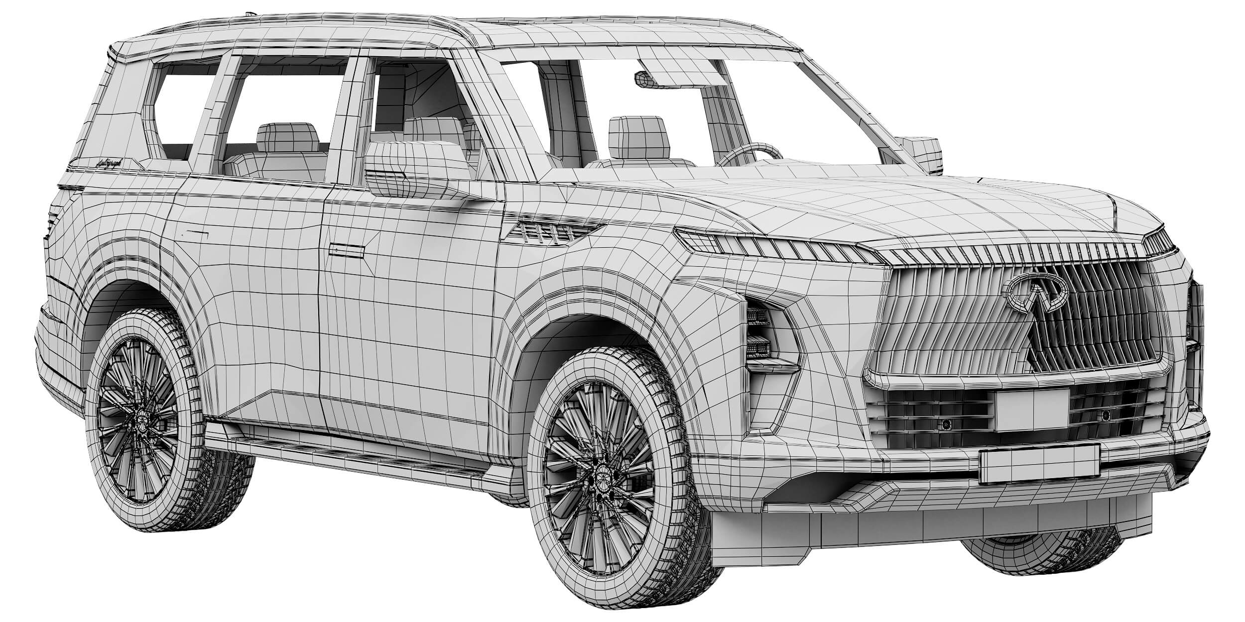 Infiniti QX80 2025 - 3D Model by zifir3d