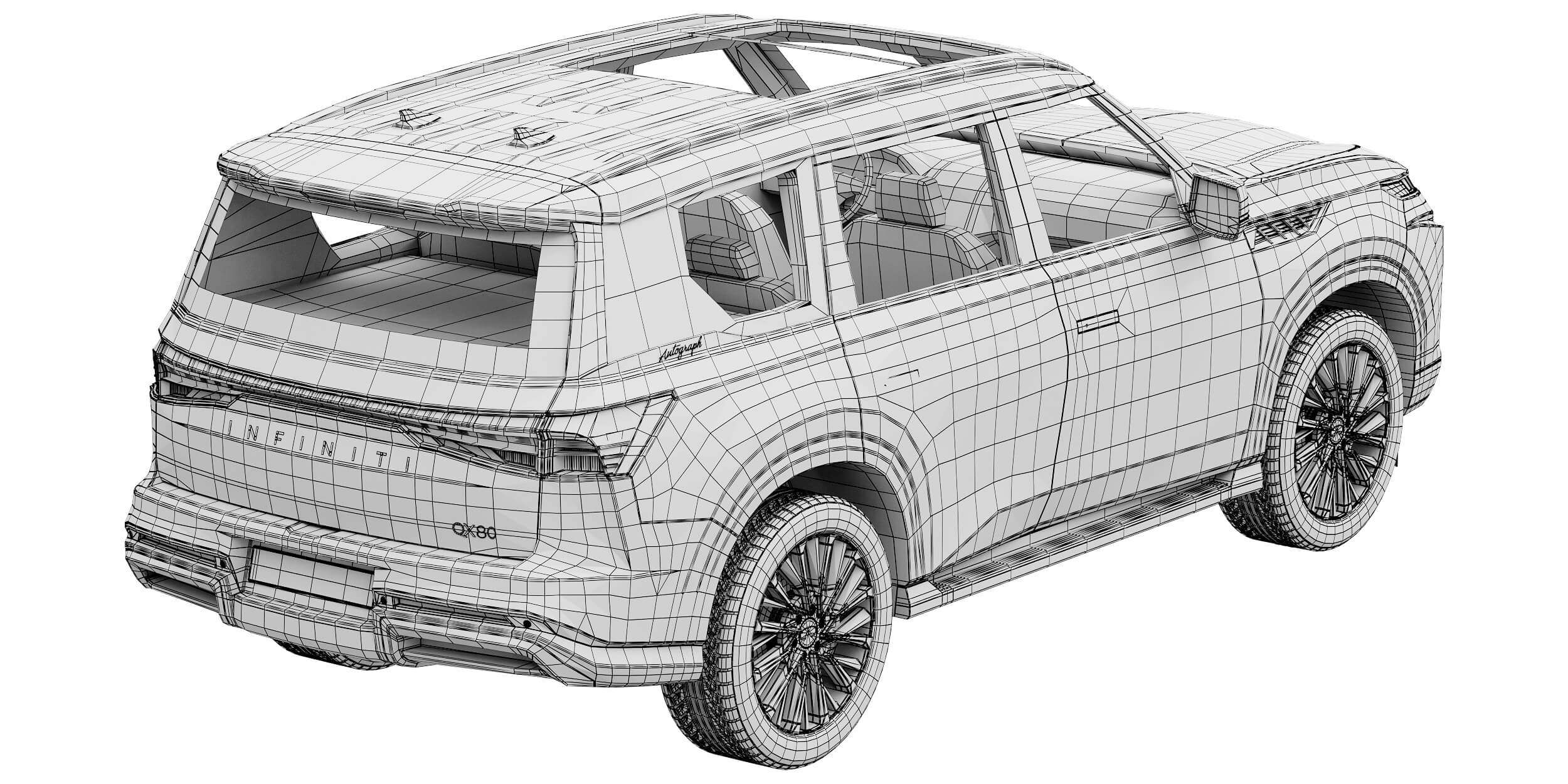 Infiniti QX80 2025 - 3D Model by zifir3d