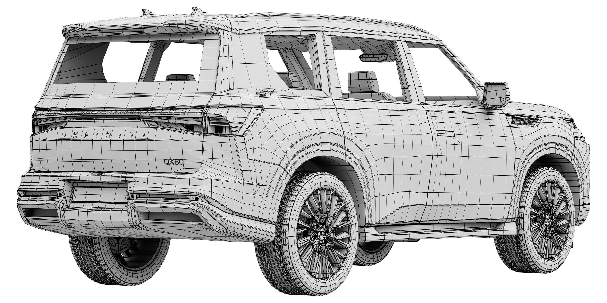 Infiniti QX80 2025 - 3D Model by zifir3d