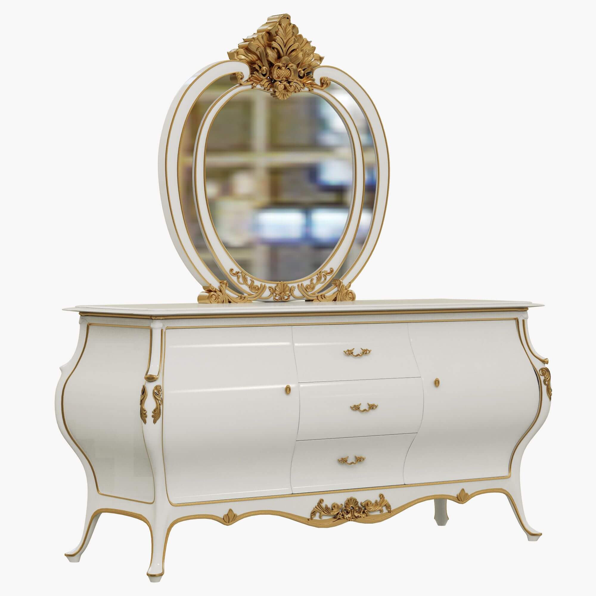 Instyle Faberge Dressing Table - 3D Model by zifir3d