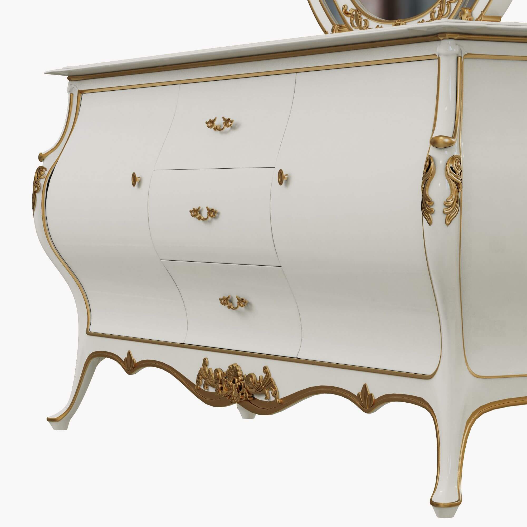 Instyle Faberge Dressing Table - 3D Model by zifir3d