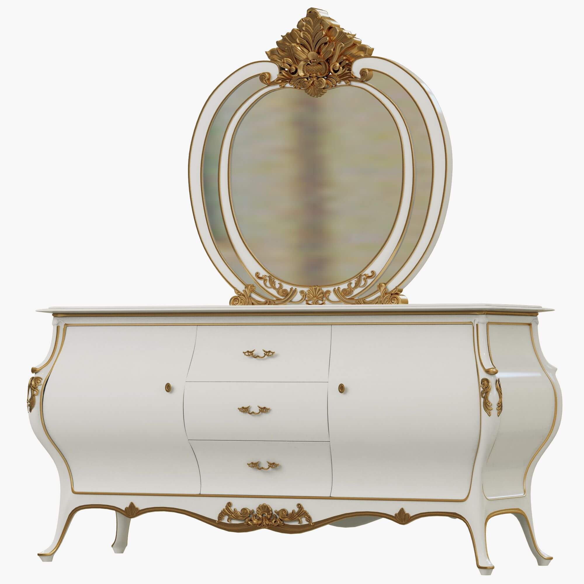 Instyle Faberge Dressing Table - 3D Model by zifir3d