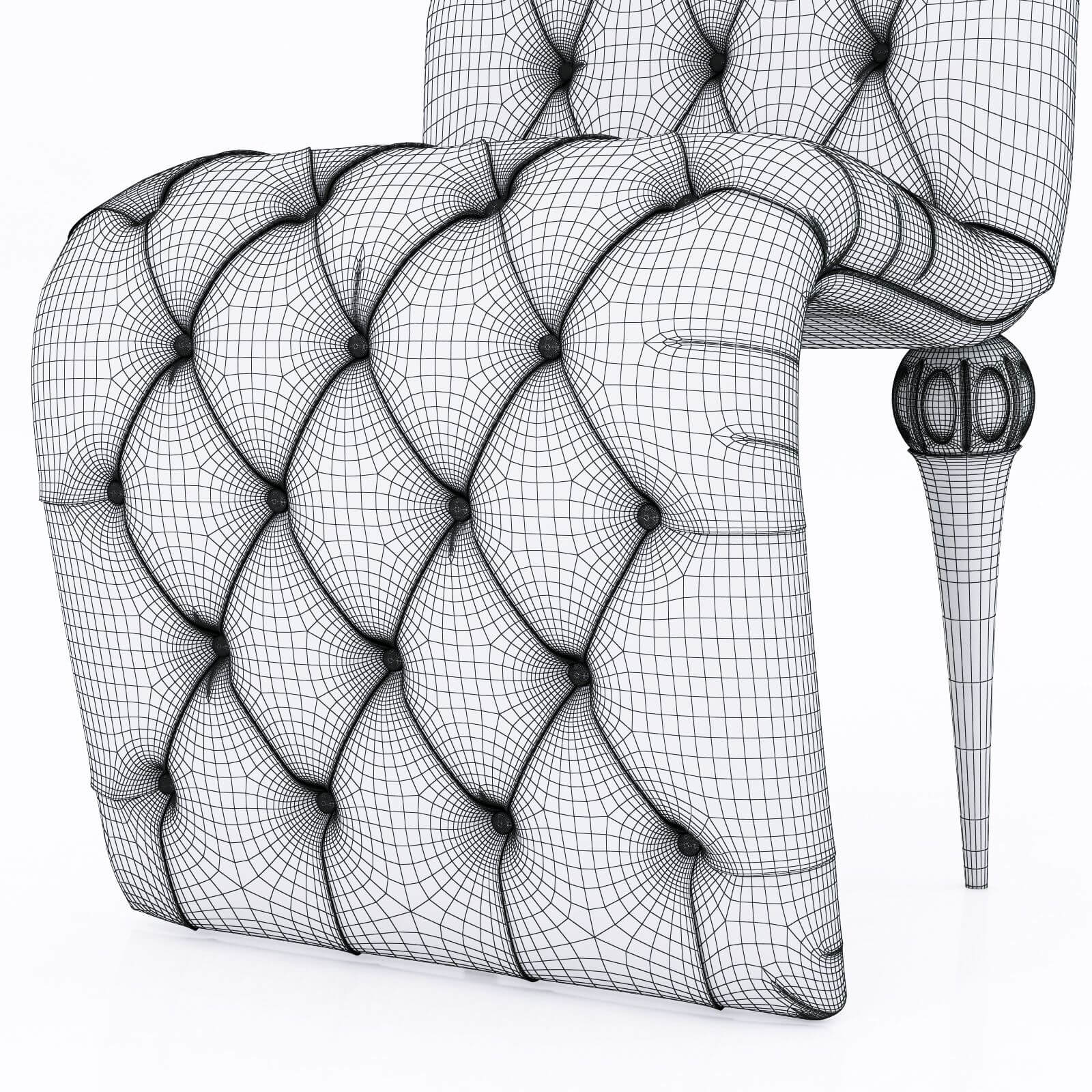 JC Passion Chocolat Chair - 3D Model by zifir3d