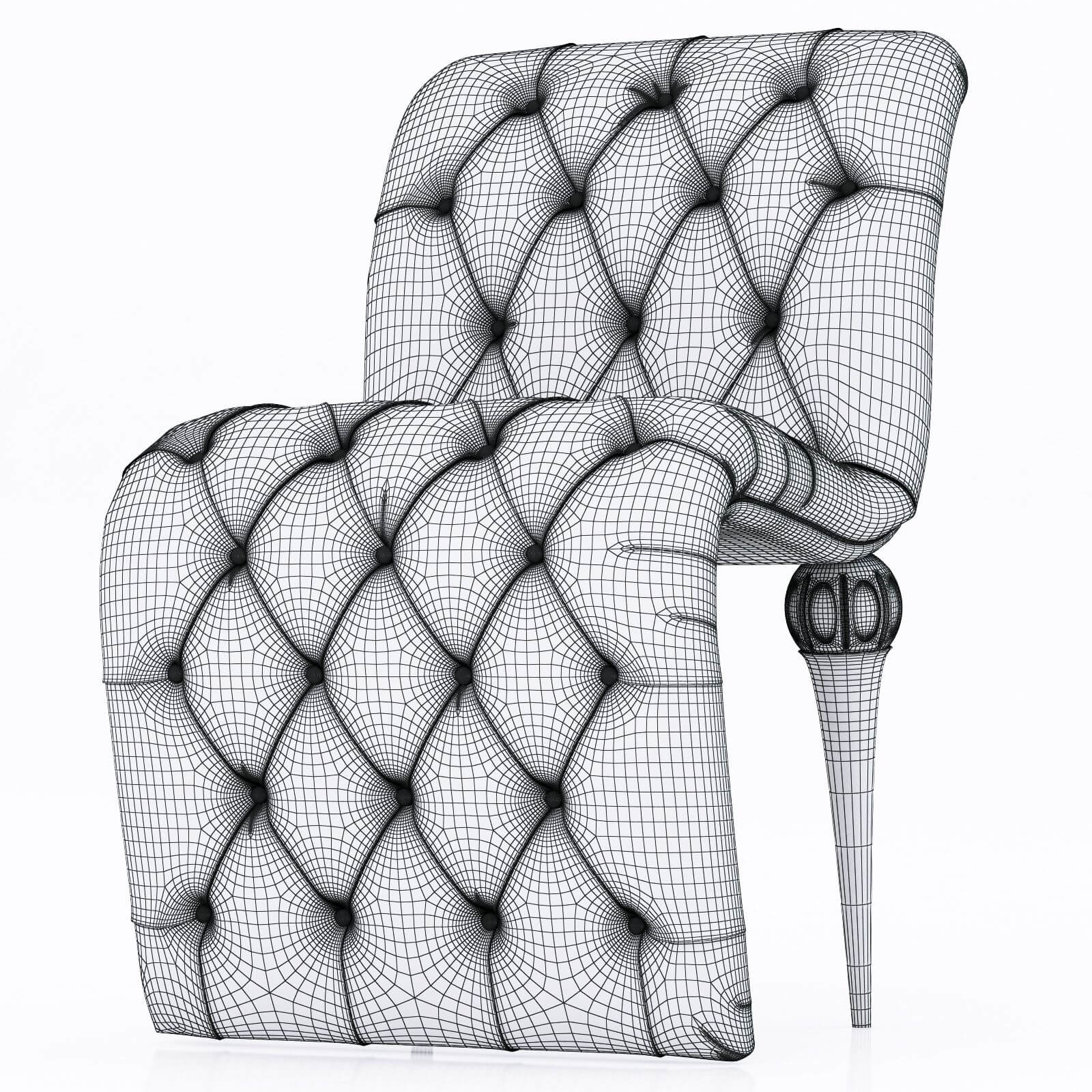 JC Passion Chocolat Chair - 3D Model by zifir3d