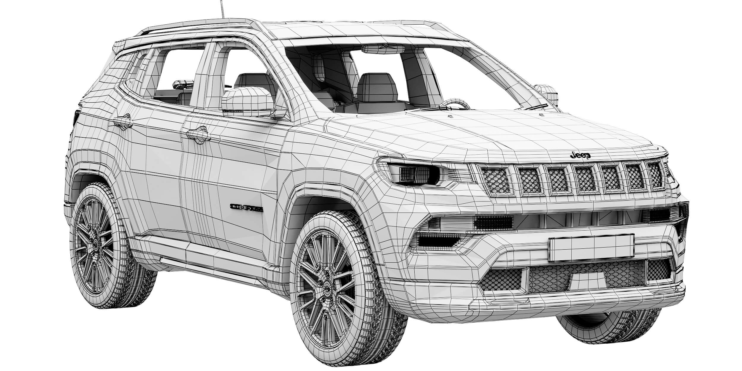 Jeep Compass - 3D Model by zifir3d