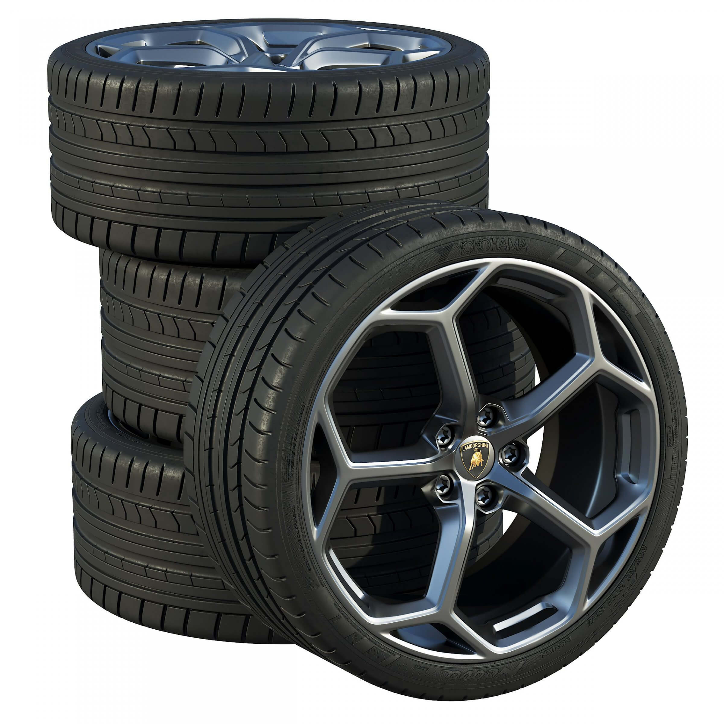 Lamborghini Tires - 3D Model by zifir3d