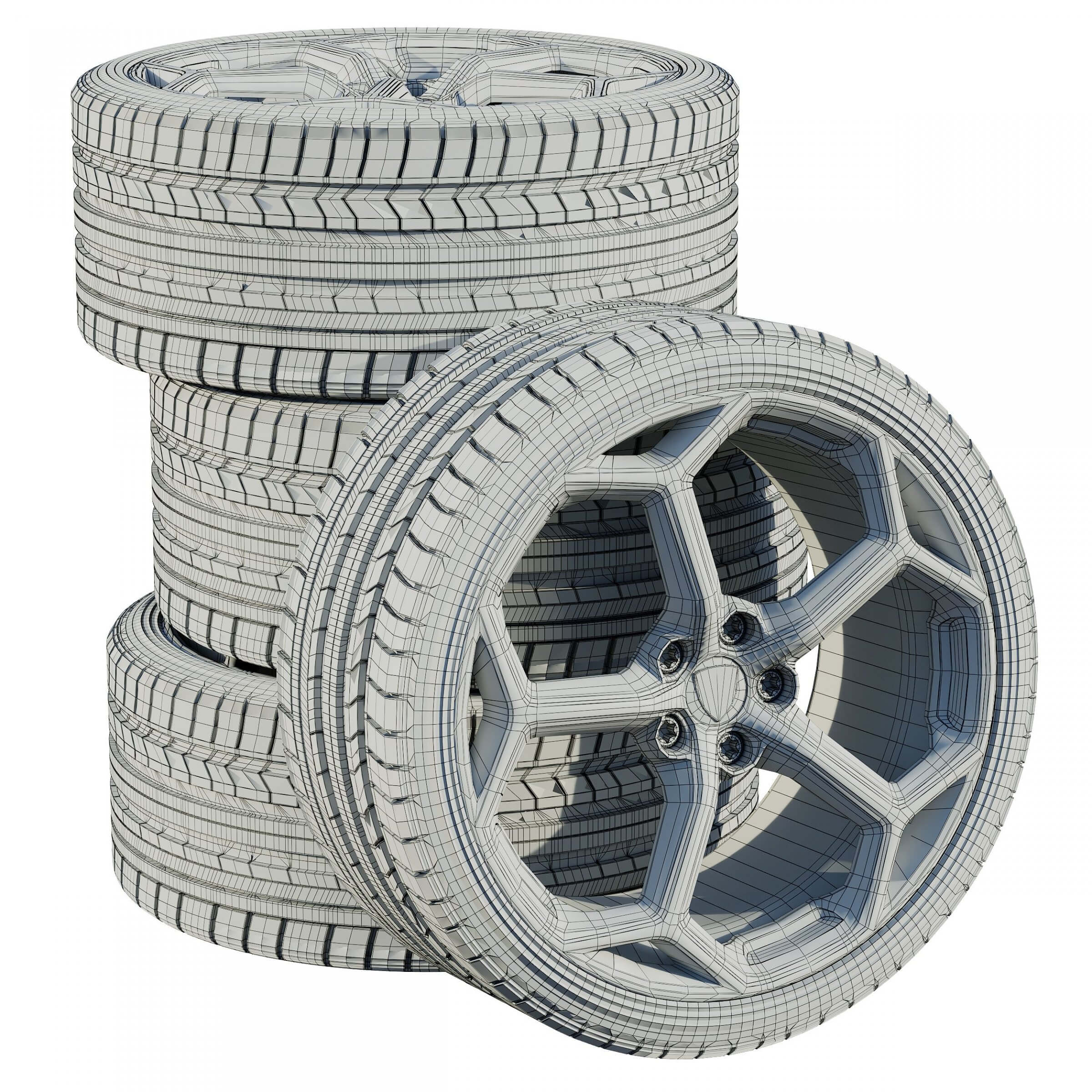 Lamborghini Tires - 3D Model by zifir3d