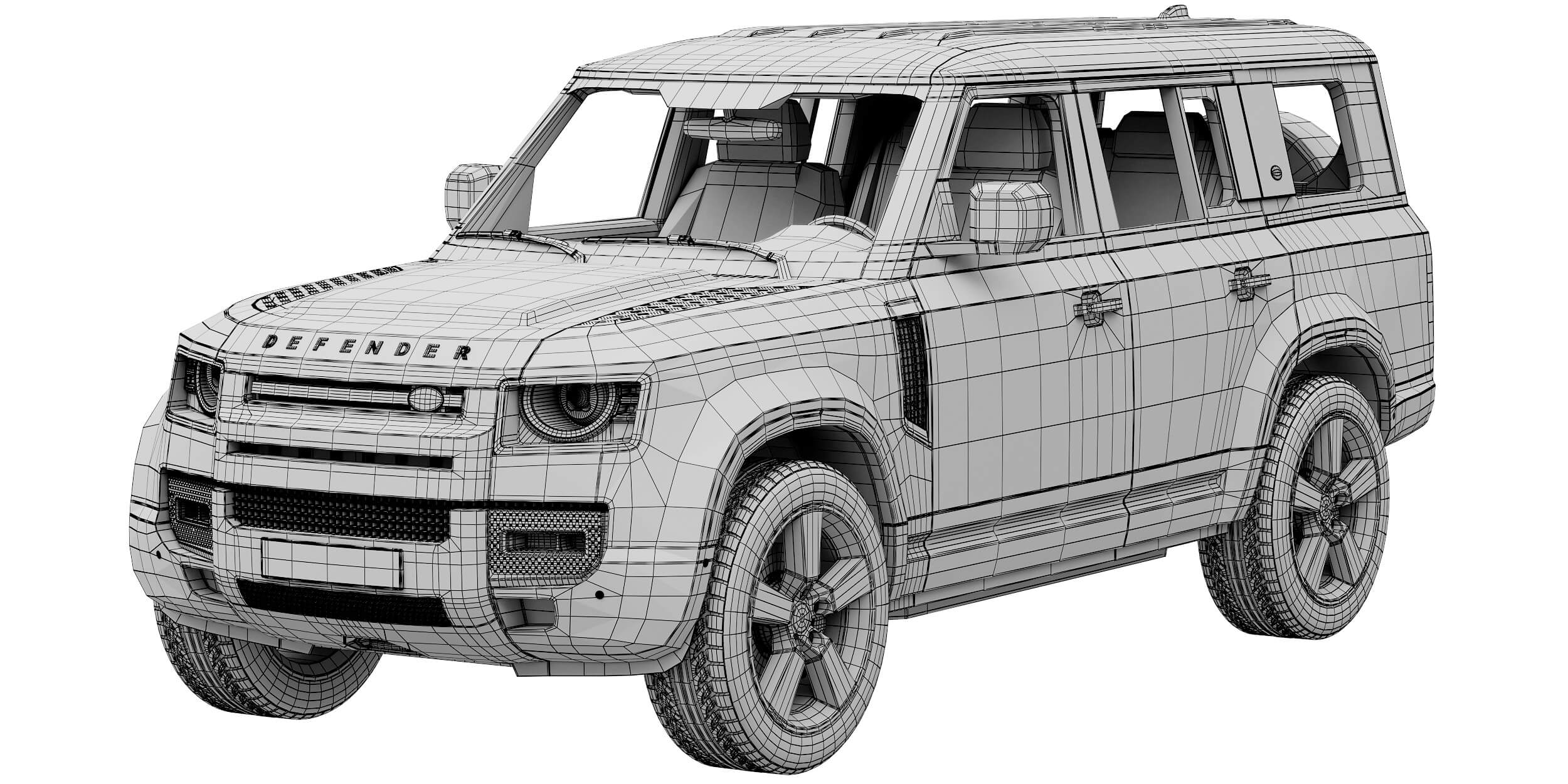 Land Rover Defender 130 - 3D Model by zifir3d