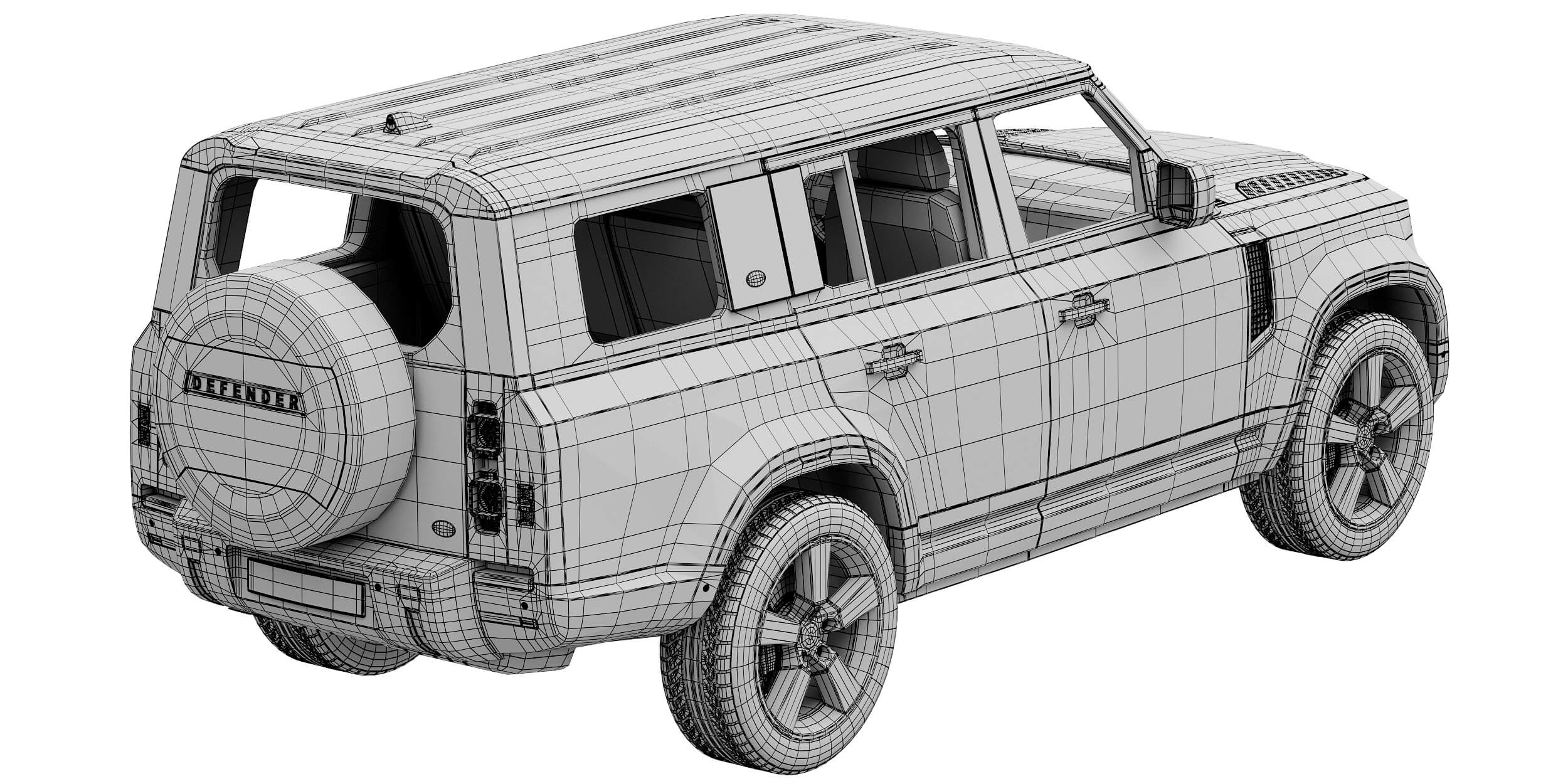 Land Rover Defender 130 - 3D Model by zifir3d