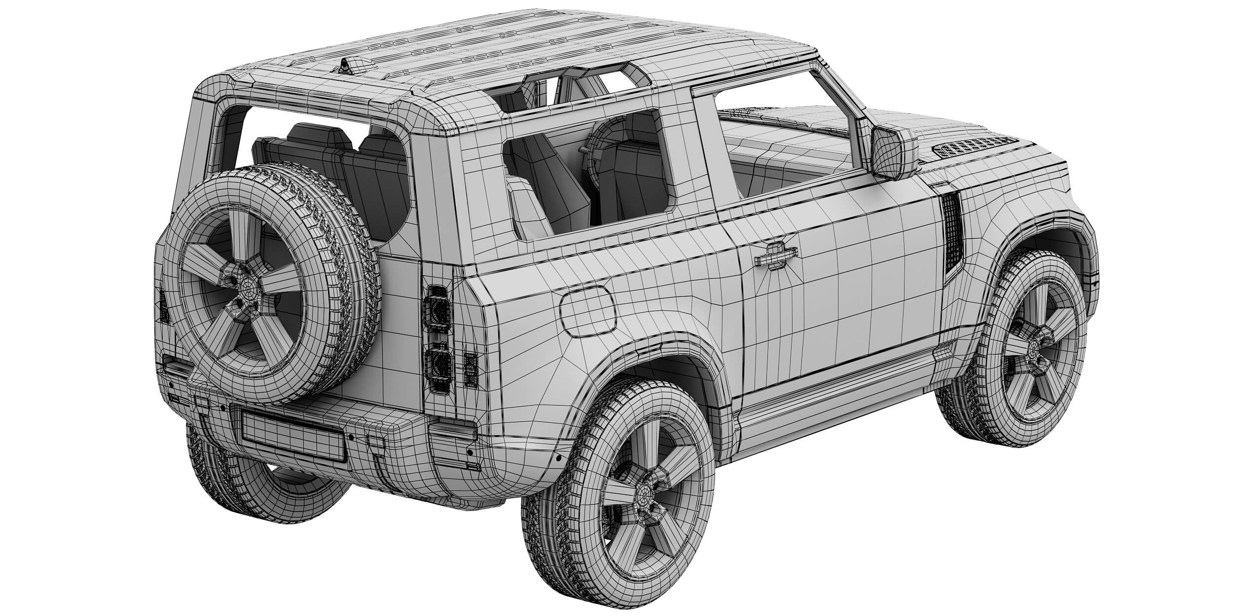 Land Rover Defender 90 V8 - 3D Model by zifir3d