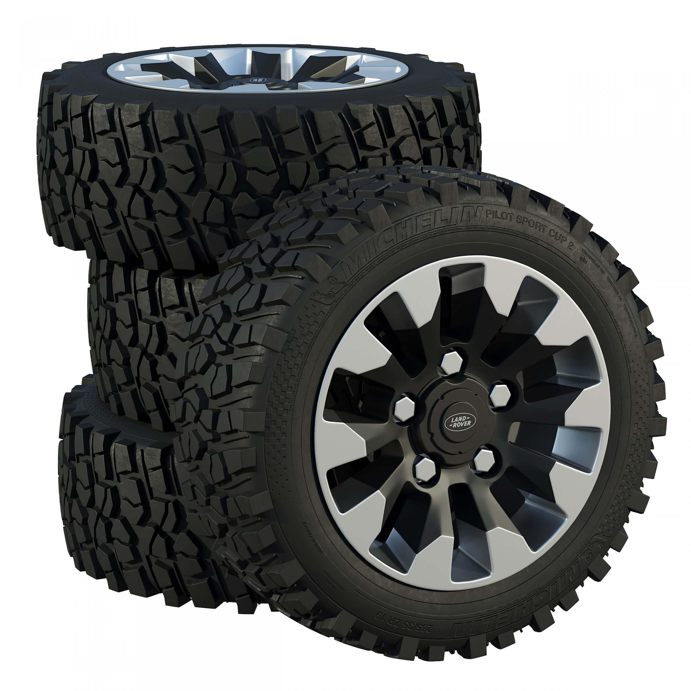 Land Rover Defender Tires - 3D Model by zifir3d