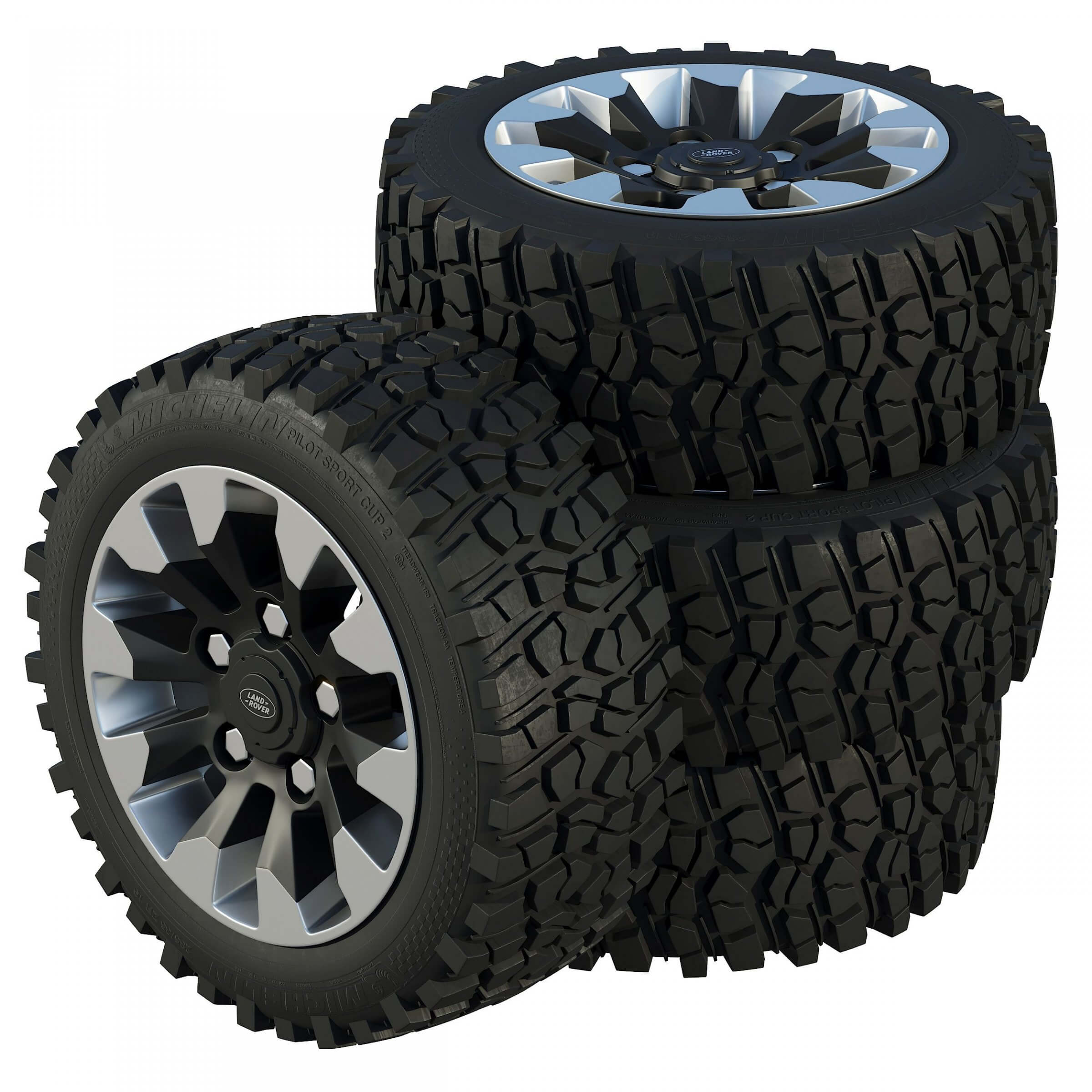 Land Rover Defender Tires - 3D Model by zifir3d