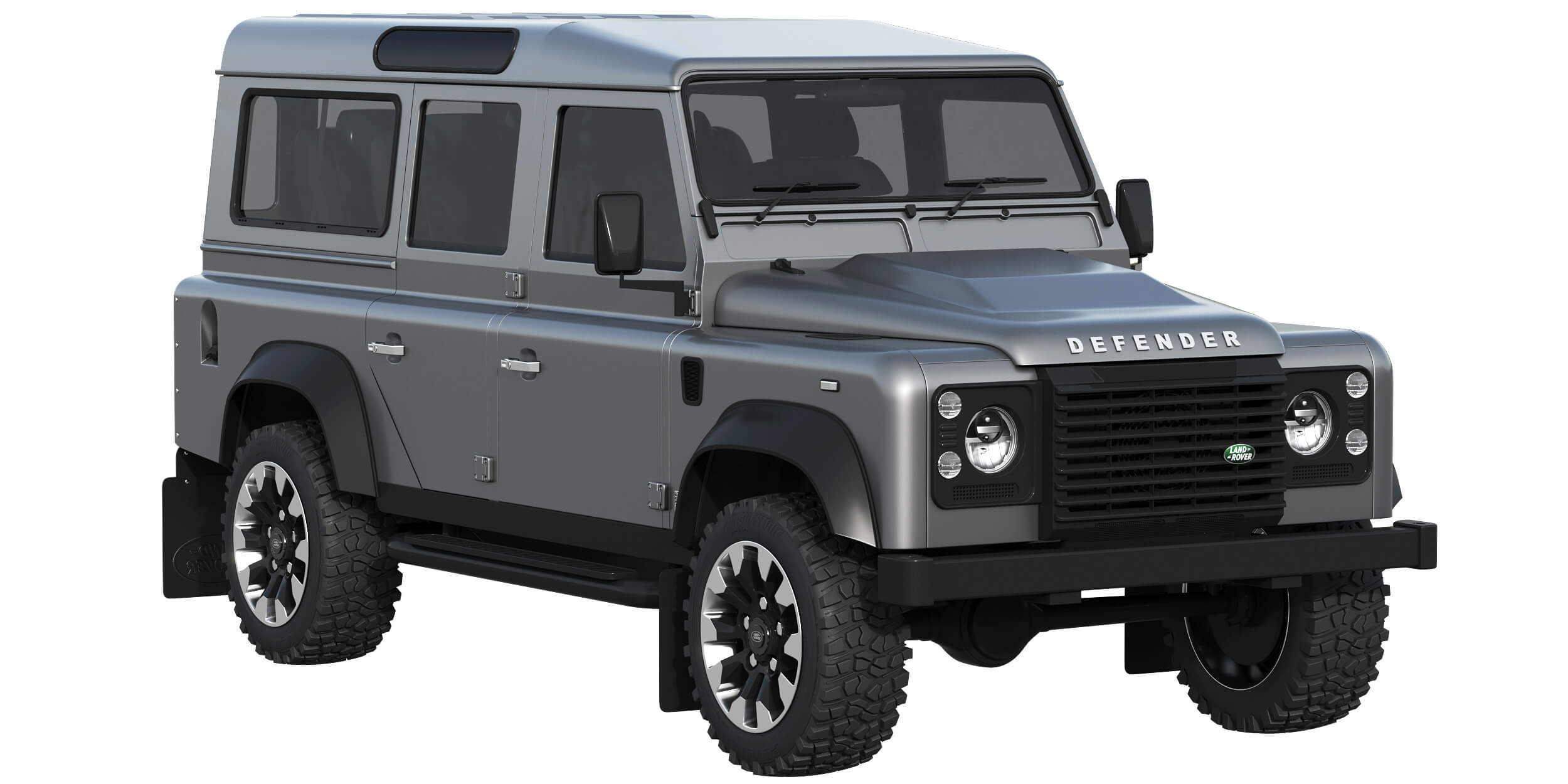 Land Rover Defender Works V8 4-Door 2018 3D Model by zifir3d