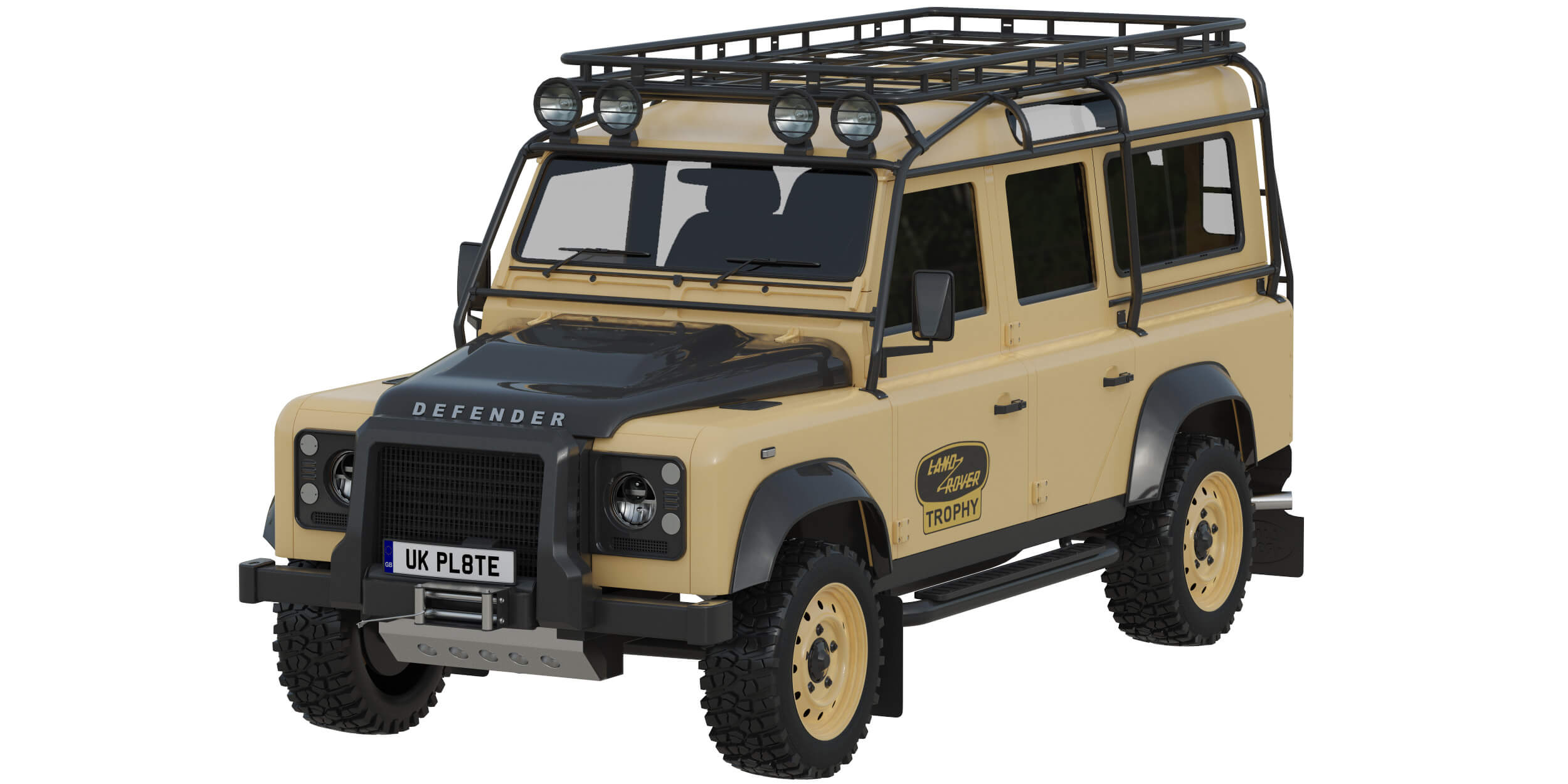 Land Rover Defender Works V8 Trophy - 3D Model by zifir3d