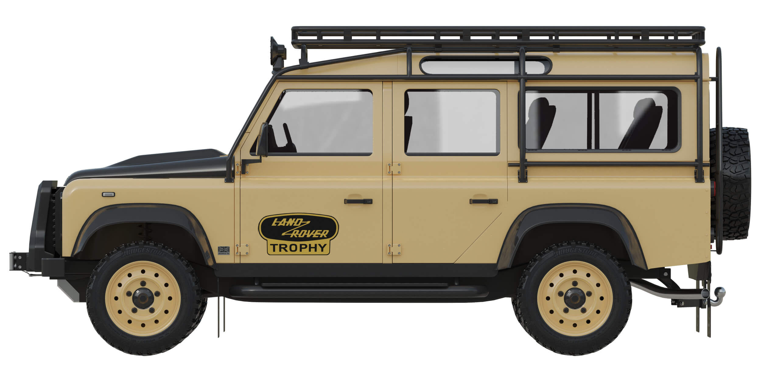 Land Rover Defender Works V8 Trophy - 3D Model by zifir3d