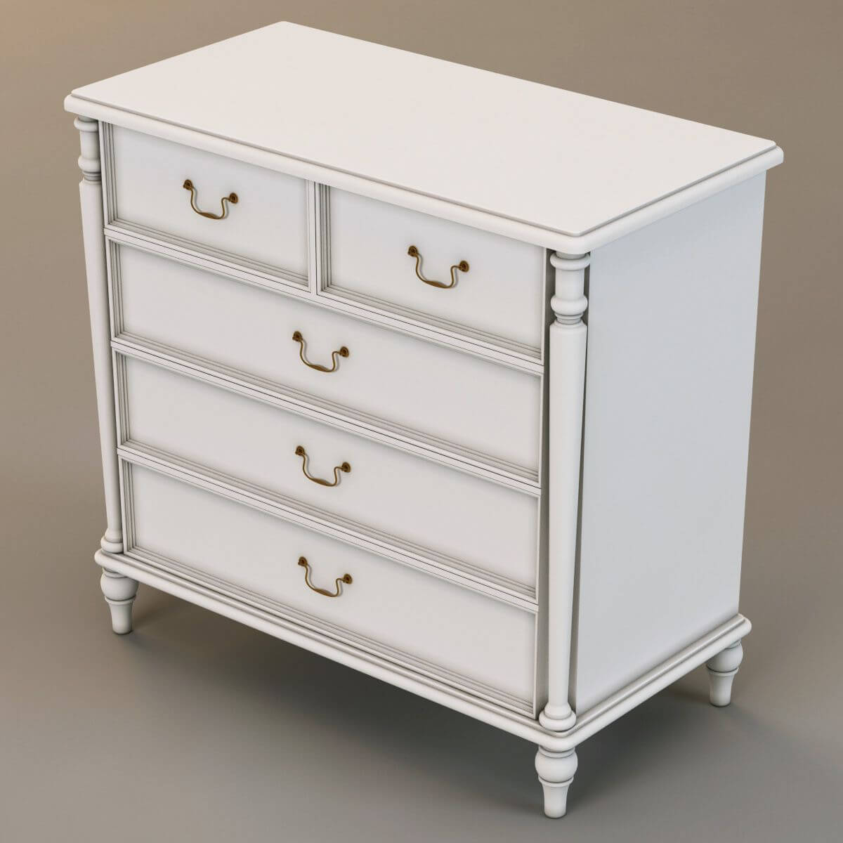 Laura Ashley Chest of Drawers 2 - 3D Model by zifir3d