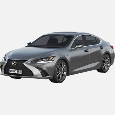 Lexus ES F-Sport 2022 3D Model by zifir3d