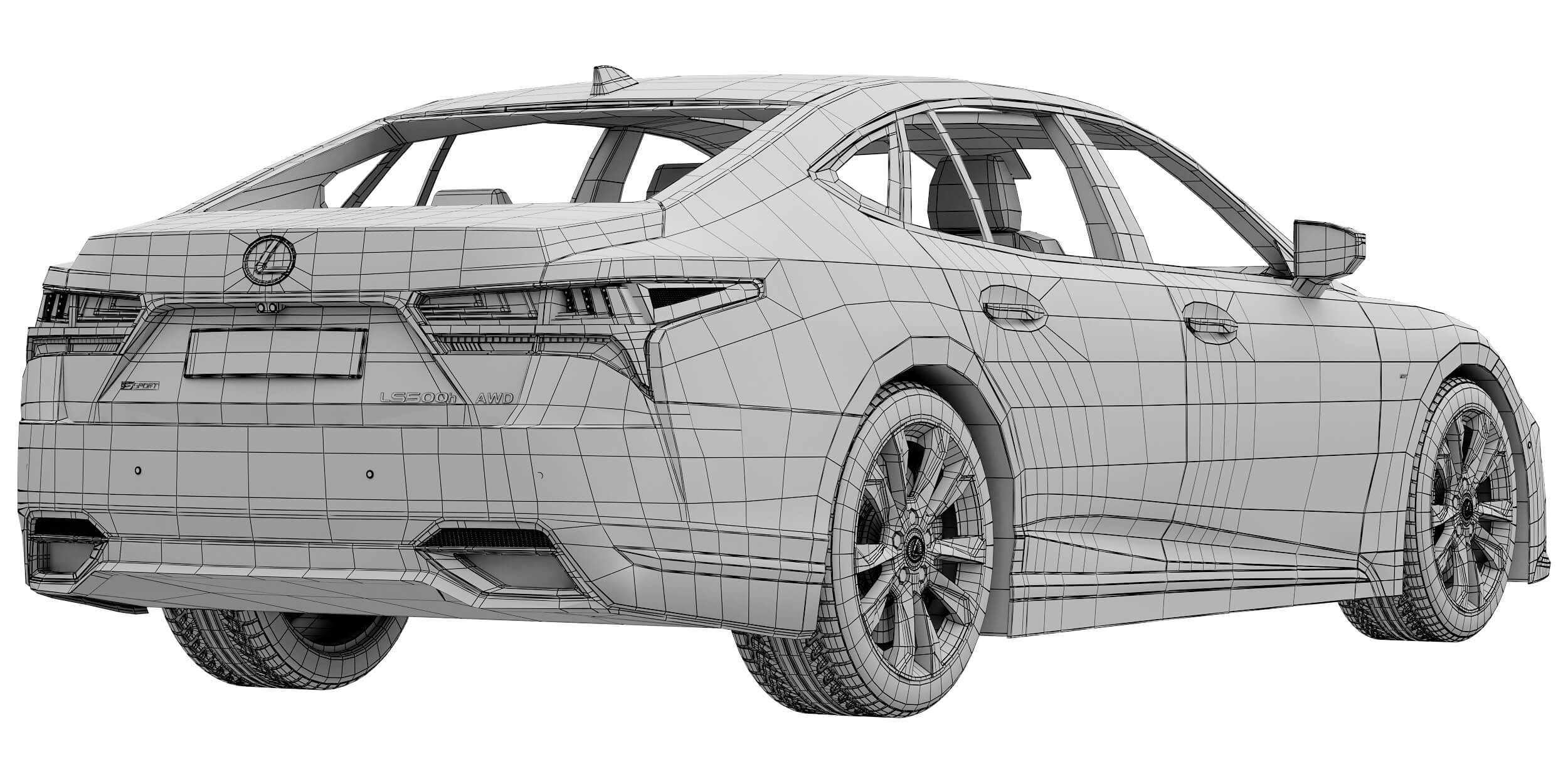 Lexus LS F-Sport 3D Model by zifir3d