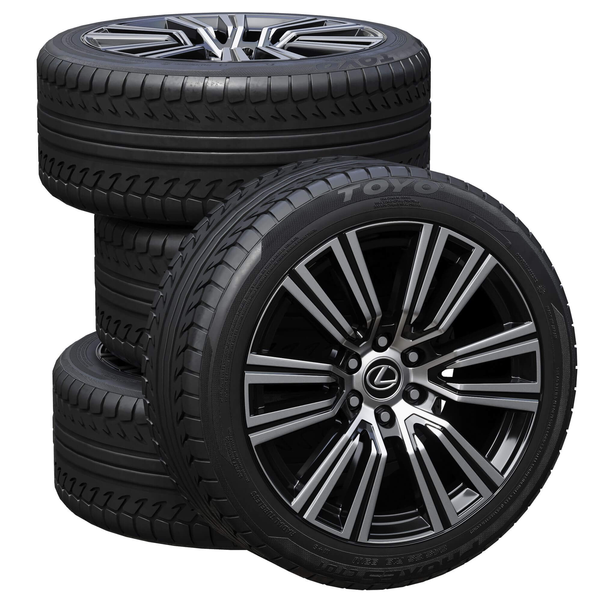 Lexus Tires - 3D Model by zifir3d