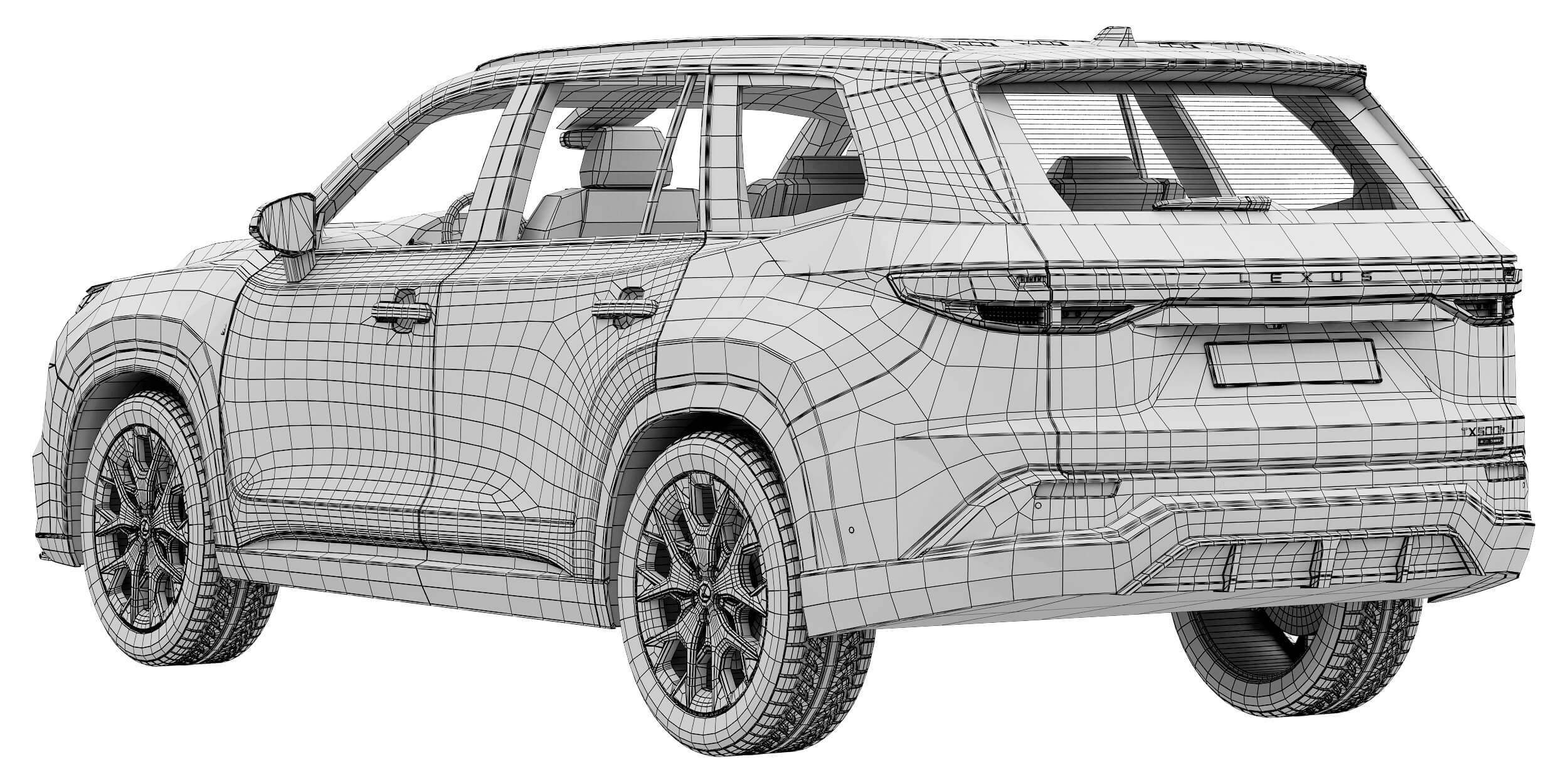 Lexus TX 500h 2024 - 3D Model by zifir3d