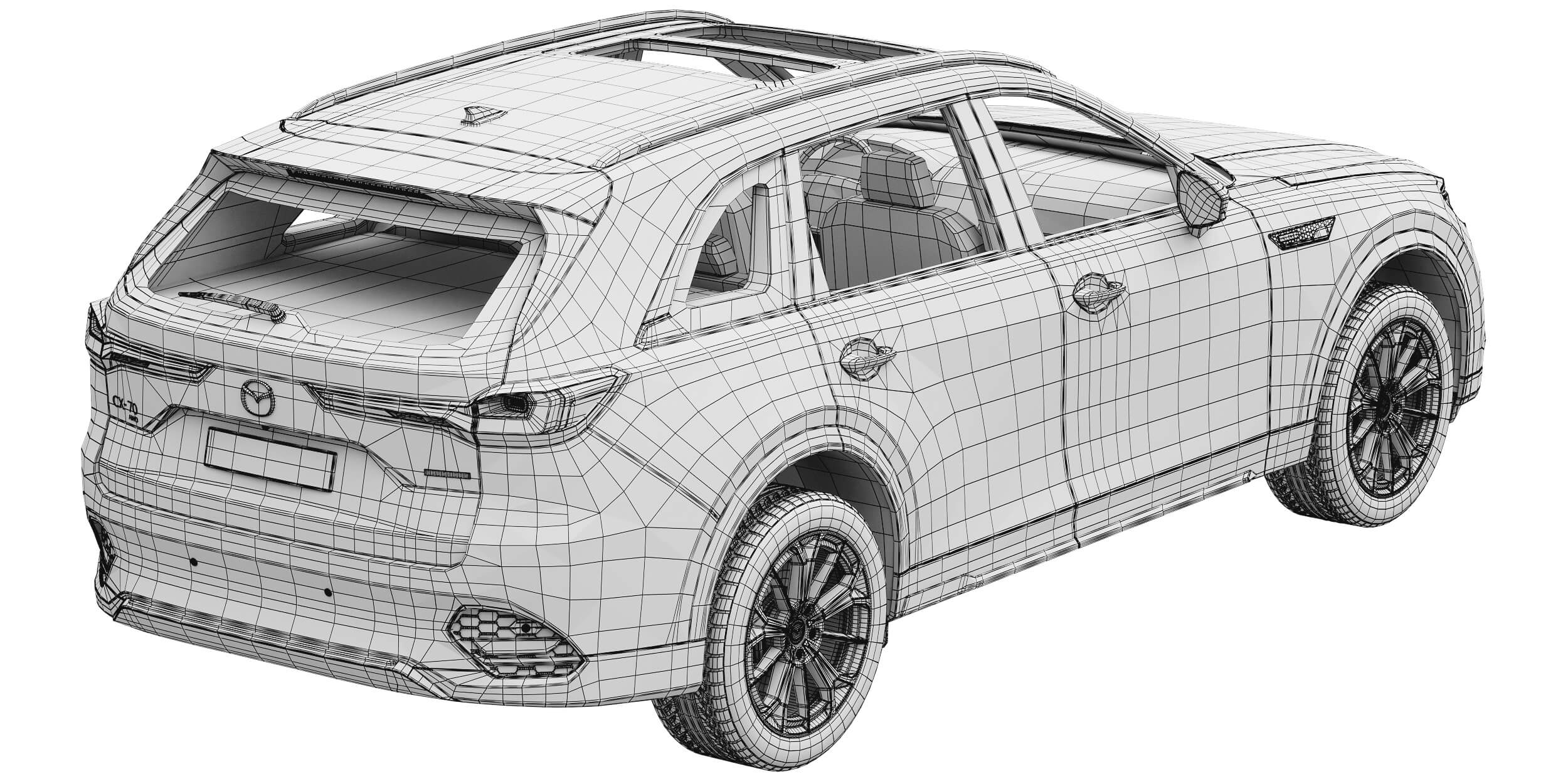 Mazda CX-70 3D Model by zifir3d