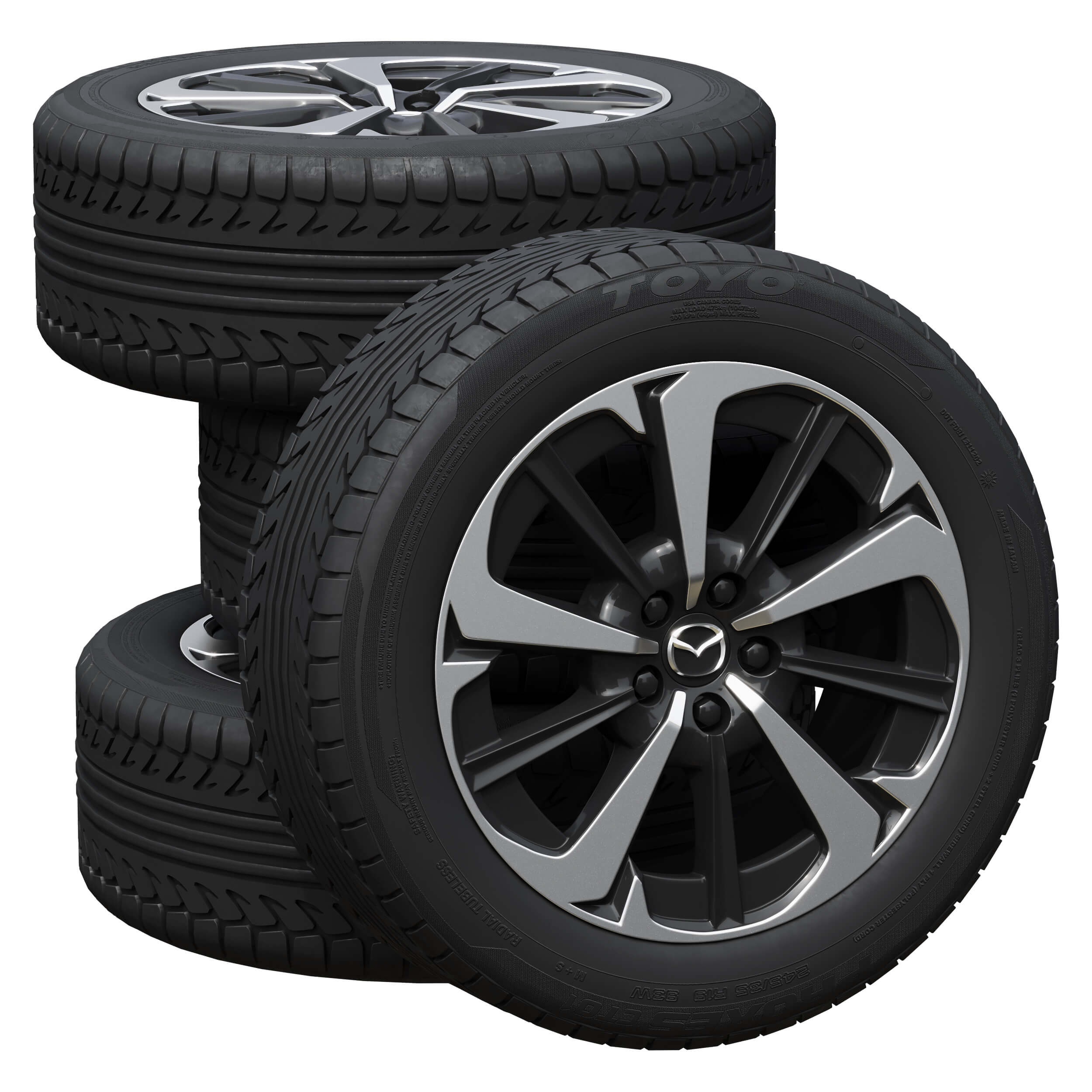 Mazda Tires - 3D Model by zifir3d