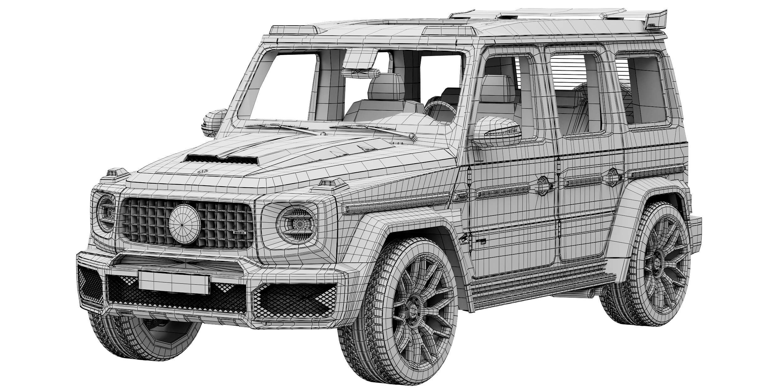 Mercedes-Benz AMG G63 Brabus 700 3D Model by zifir3d