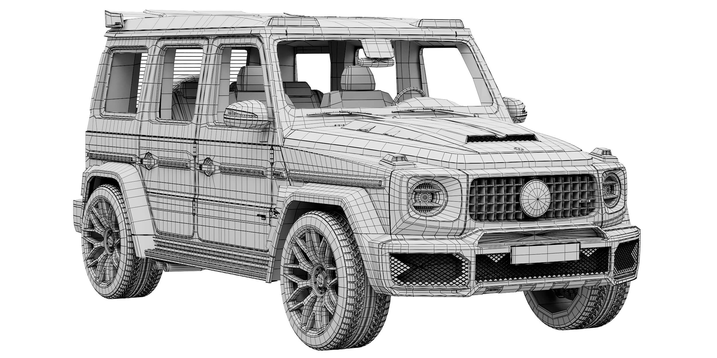 Mercedes-Benz AMG G63 Brabus 700 3D Model by zifir3d