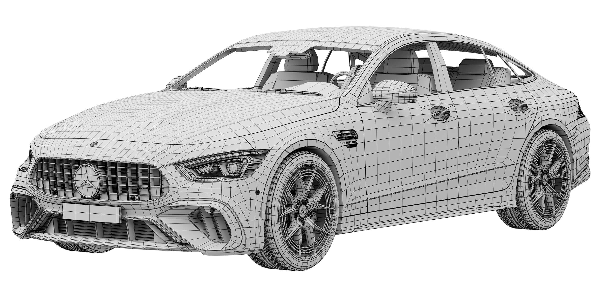 Mercedes-Benz AMG GT63 S E Performance 4-Door 2023 3D Model by zifir3d