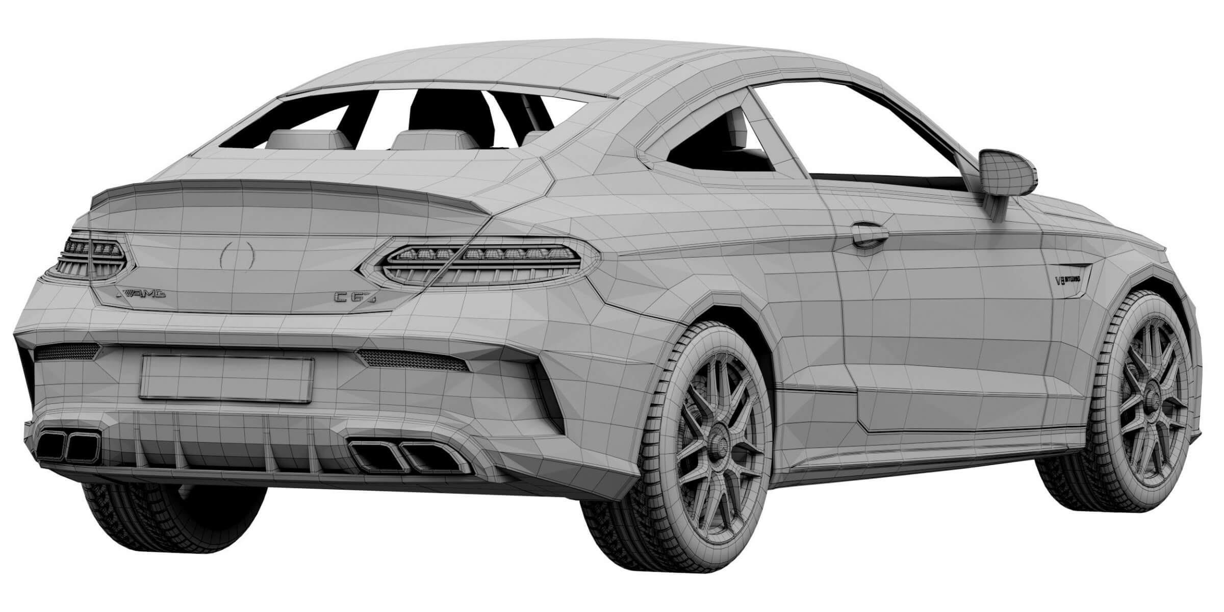 Mercedes-Benz C63 Coupe 3D Model by zifir3d