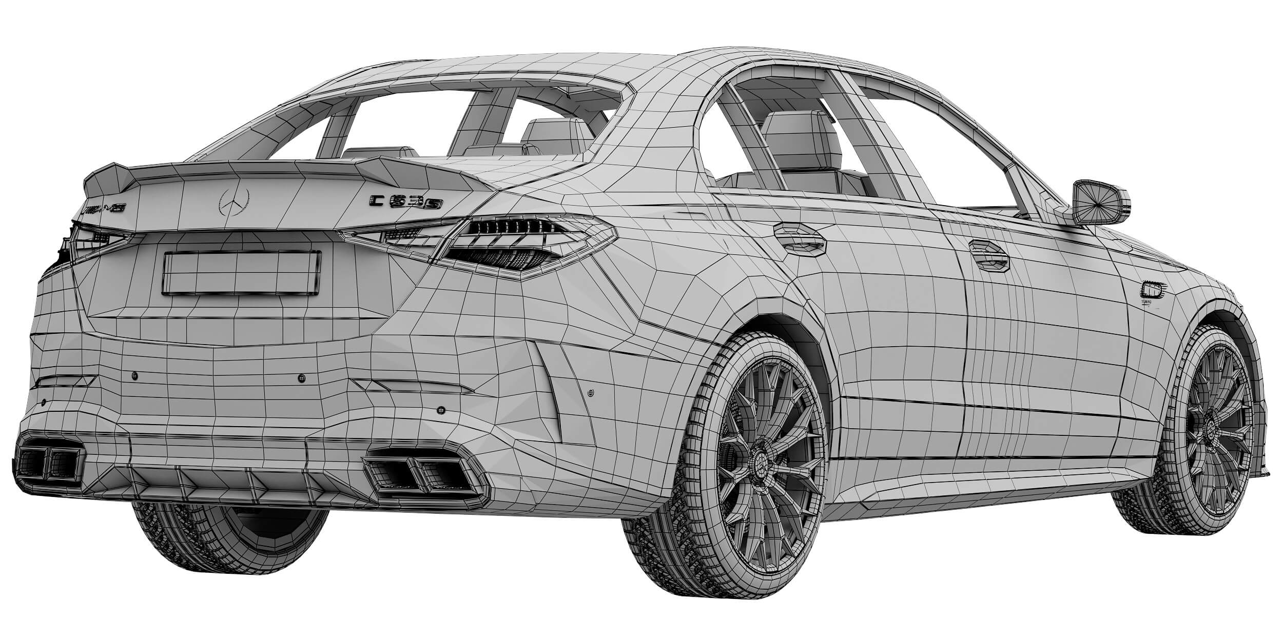 Mercedes-Benz C63 S AMG E Performance Estate 3D Model by zifir3d