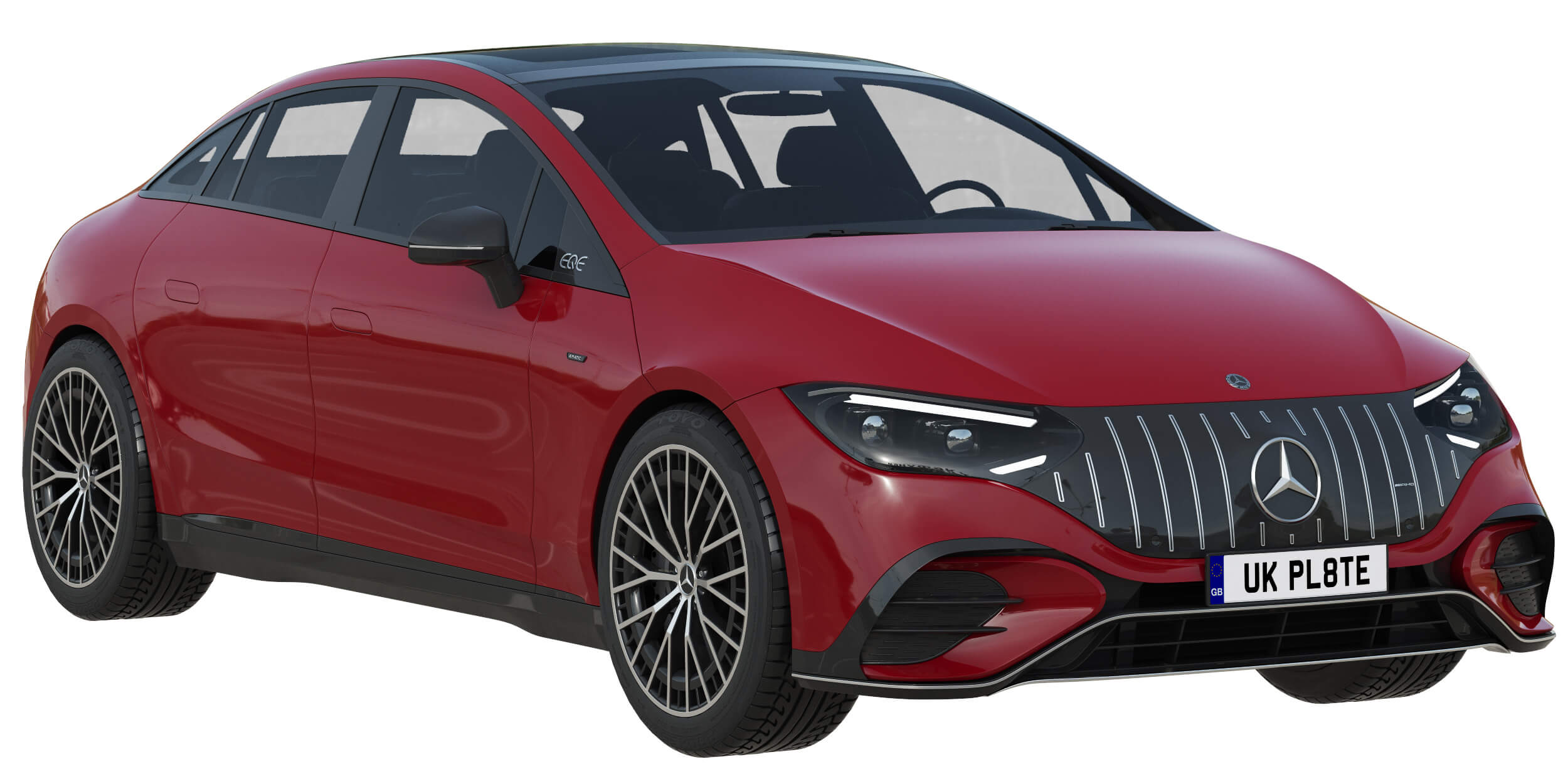 Mercedes-Benz EQE 53 AMG 3D Model by zifir3d