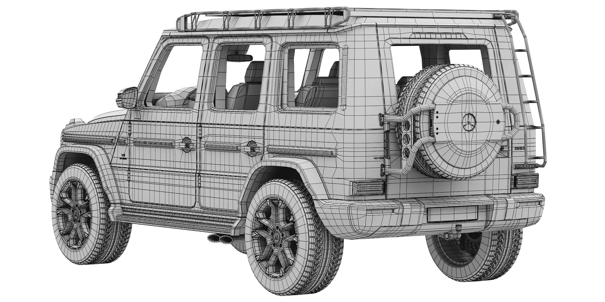 Mercedes-Benz G63 AMG 2025 Offroad Package PRO 3D Model by zifir3d