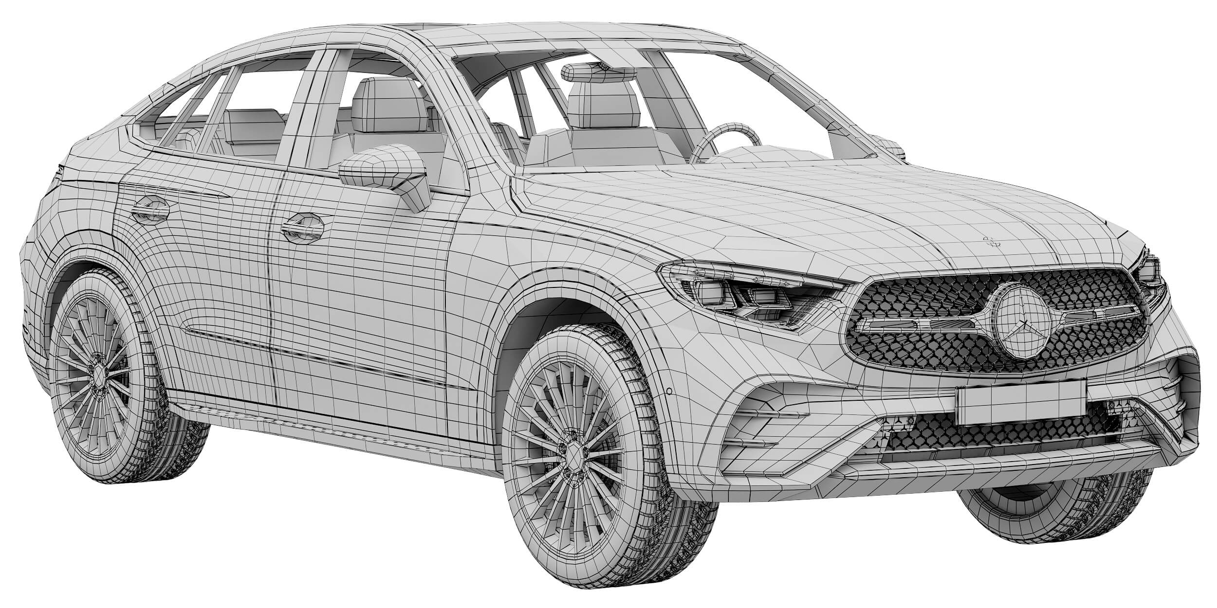 Mercedes-Benz GLC Coupe 3D Model by zifir3d